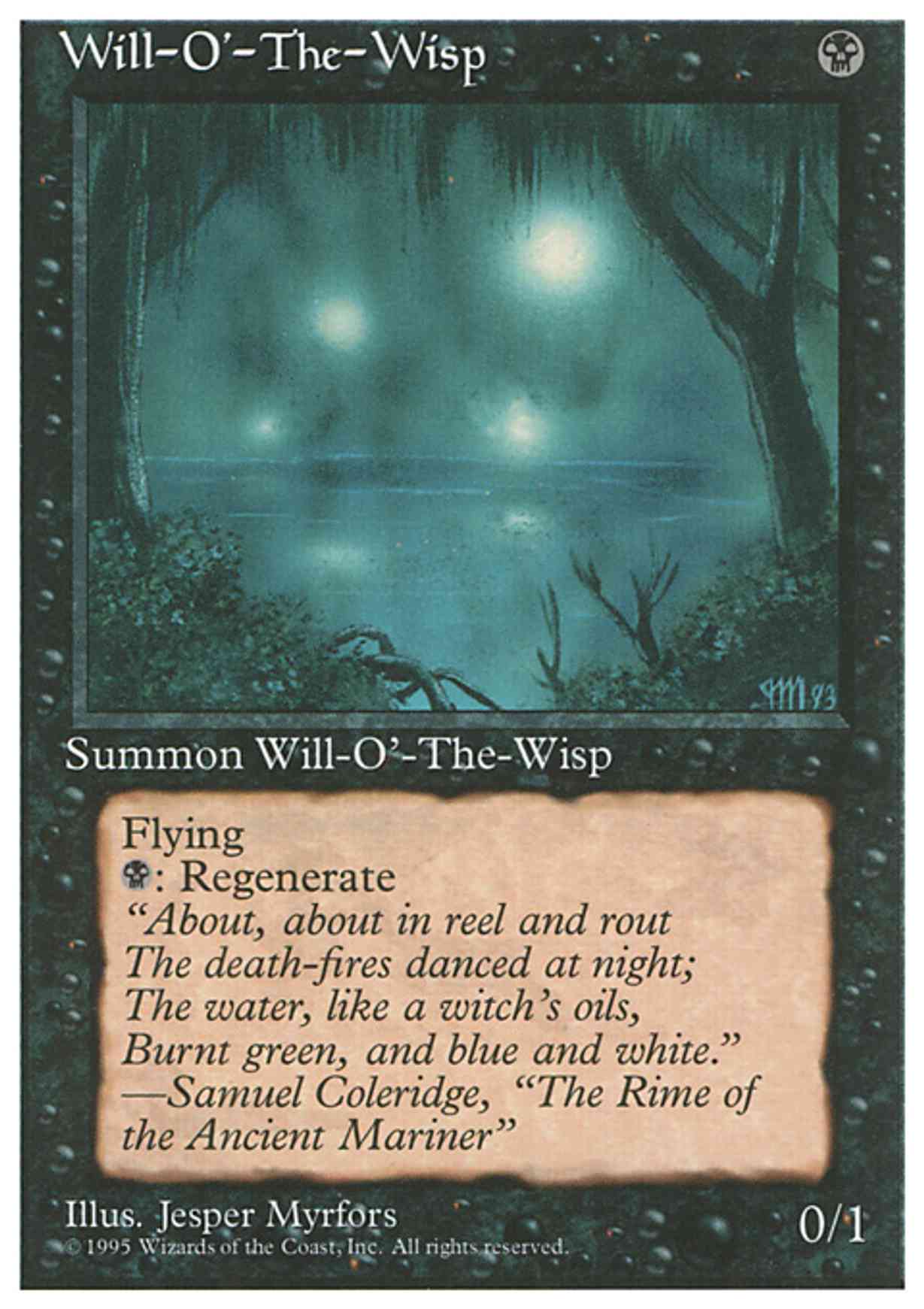 Will-o'-the-Wisp Price from mtg Fourth Edition