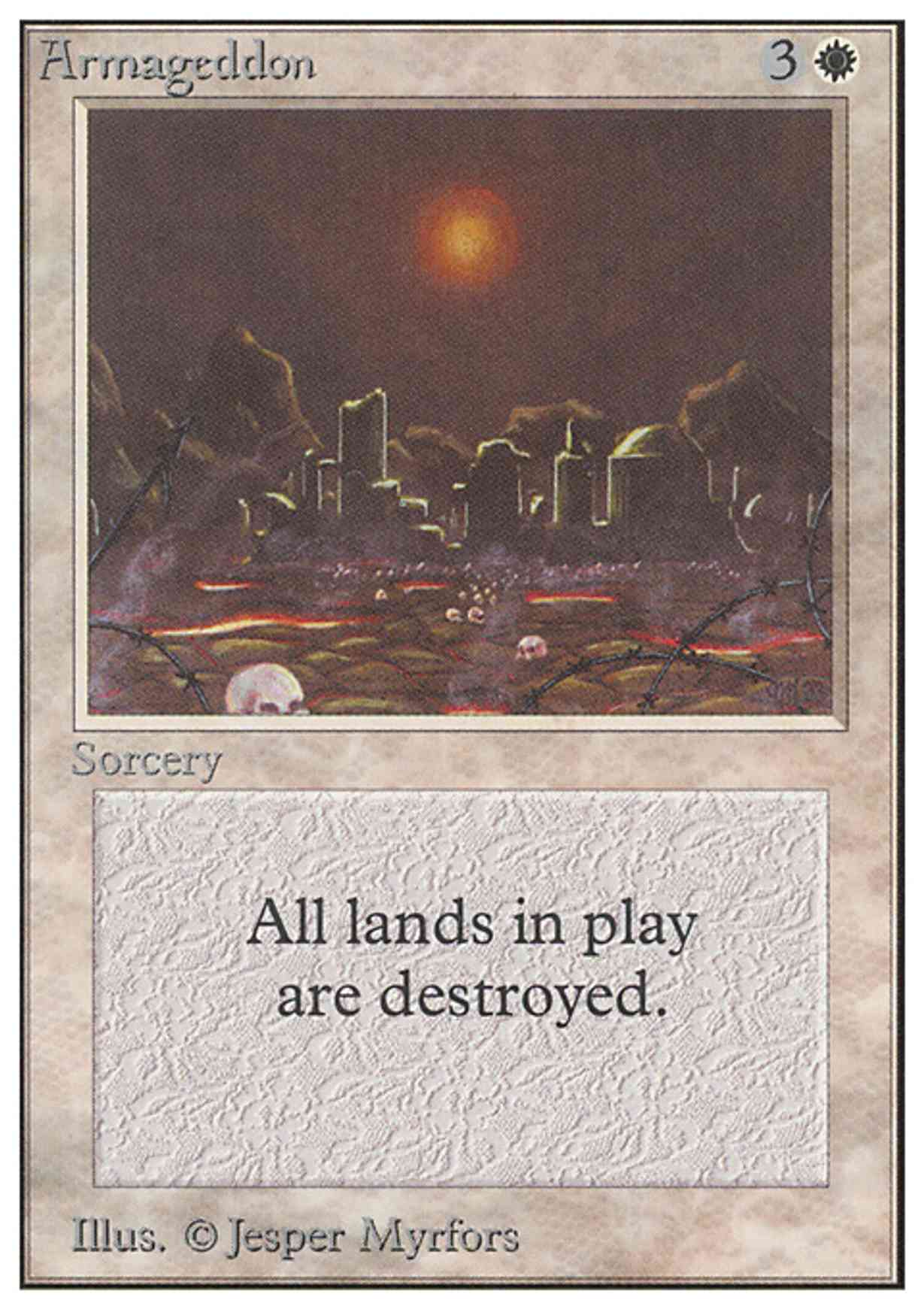 Armageddon Price from mtg Unlimited Edition