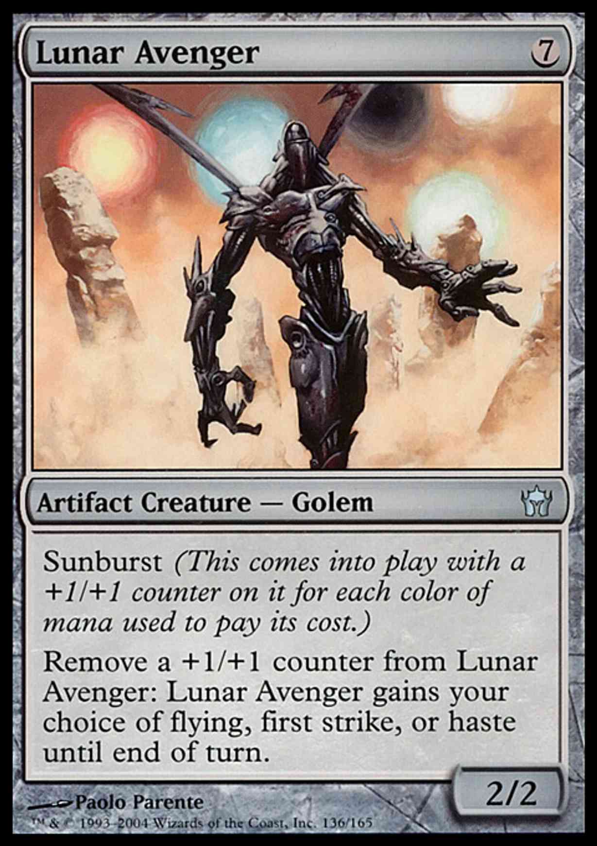 Lunar Avenger Price from mtg Fifth Dawn