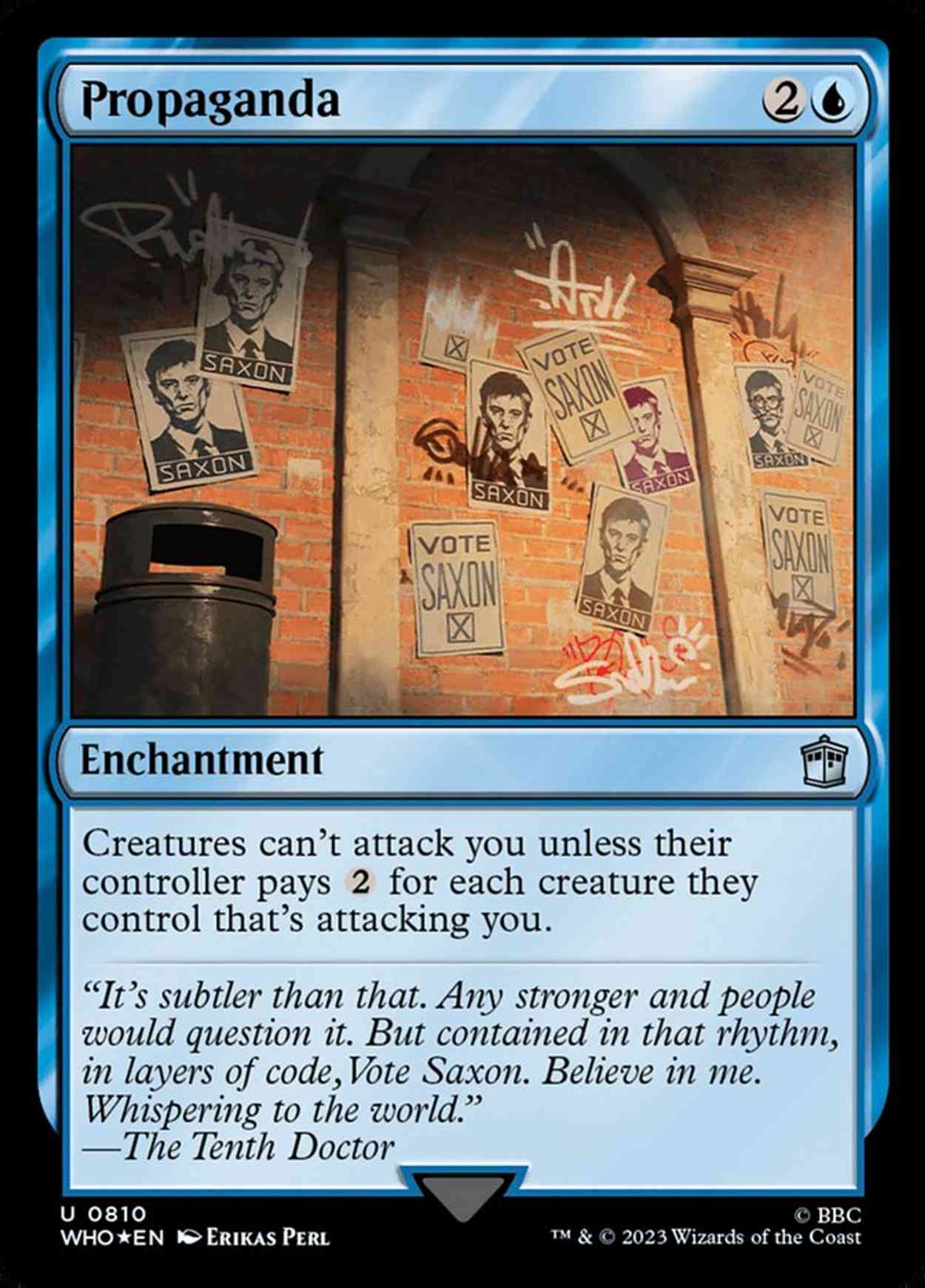 Propaganda (Surge Foil) Price from mtg Doctor Who