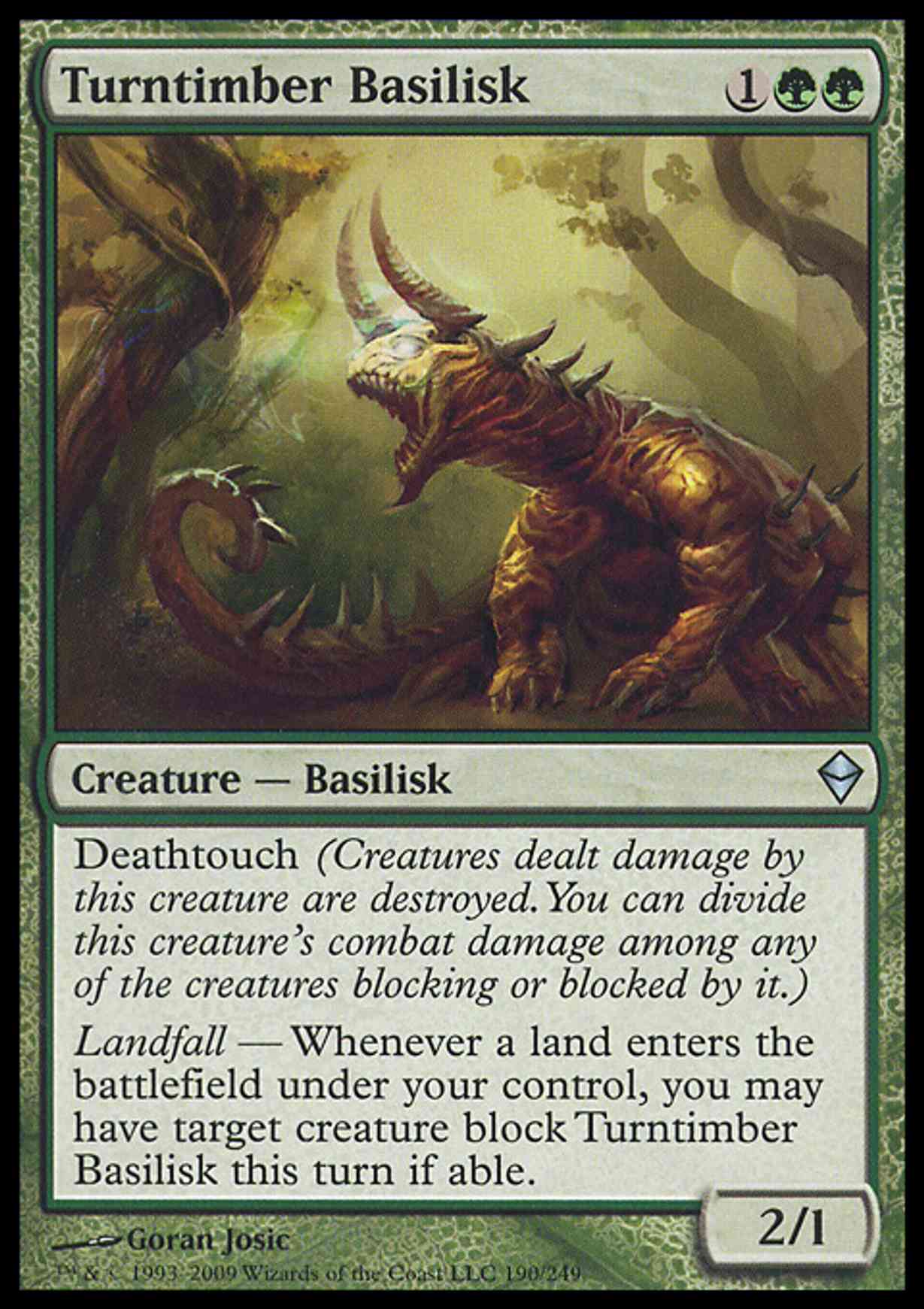 Turntimber Basilisk Price from mtg Zendikar