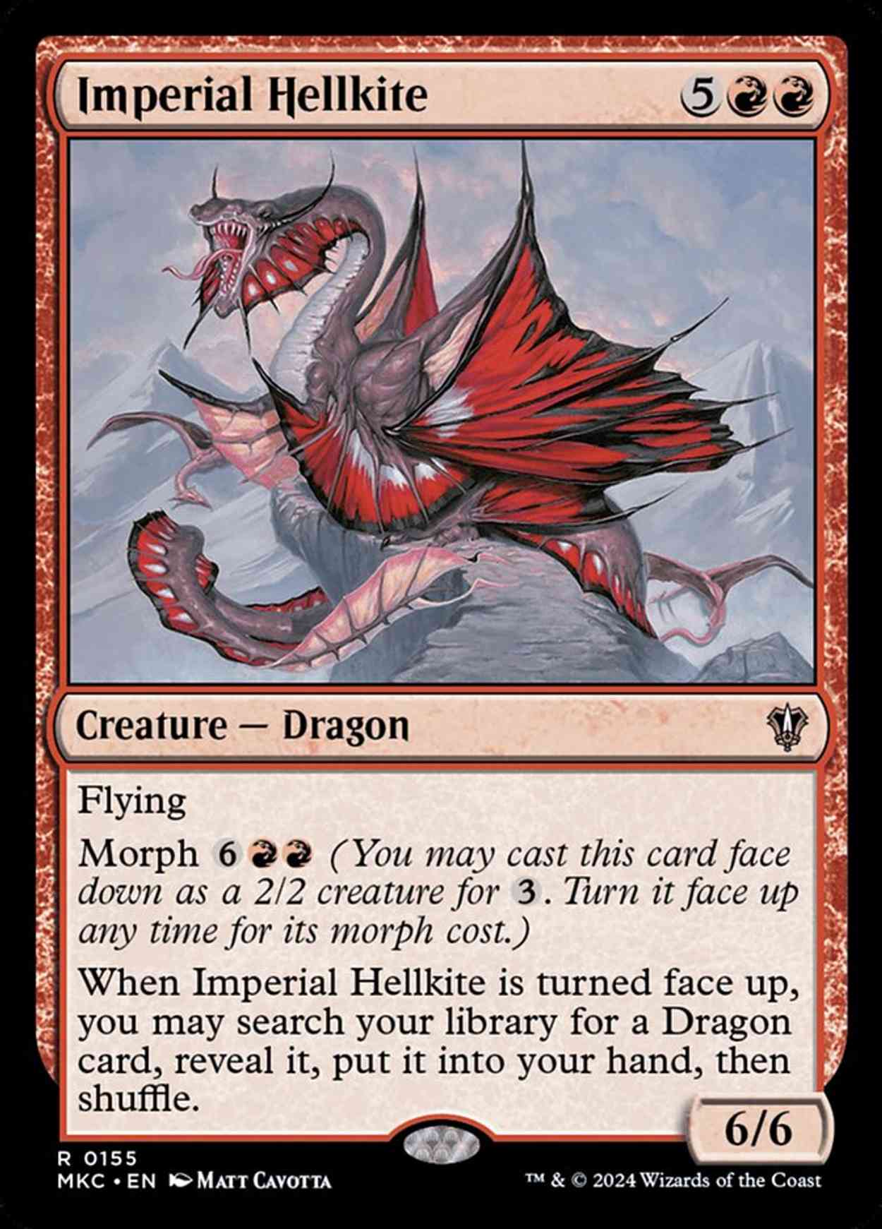 Imperial Hellkite Price from mtg Murders at Karlov Manor Commander