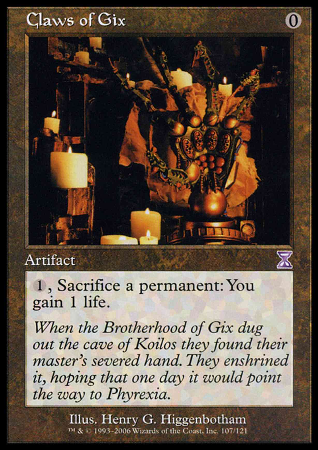 Claws of Gix Price from mtg Time Spiral "Timeshifted"