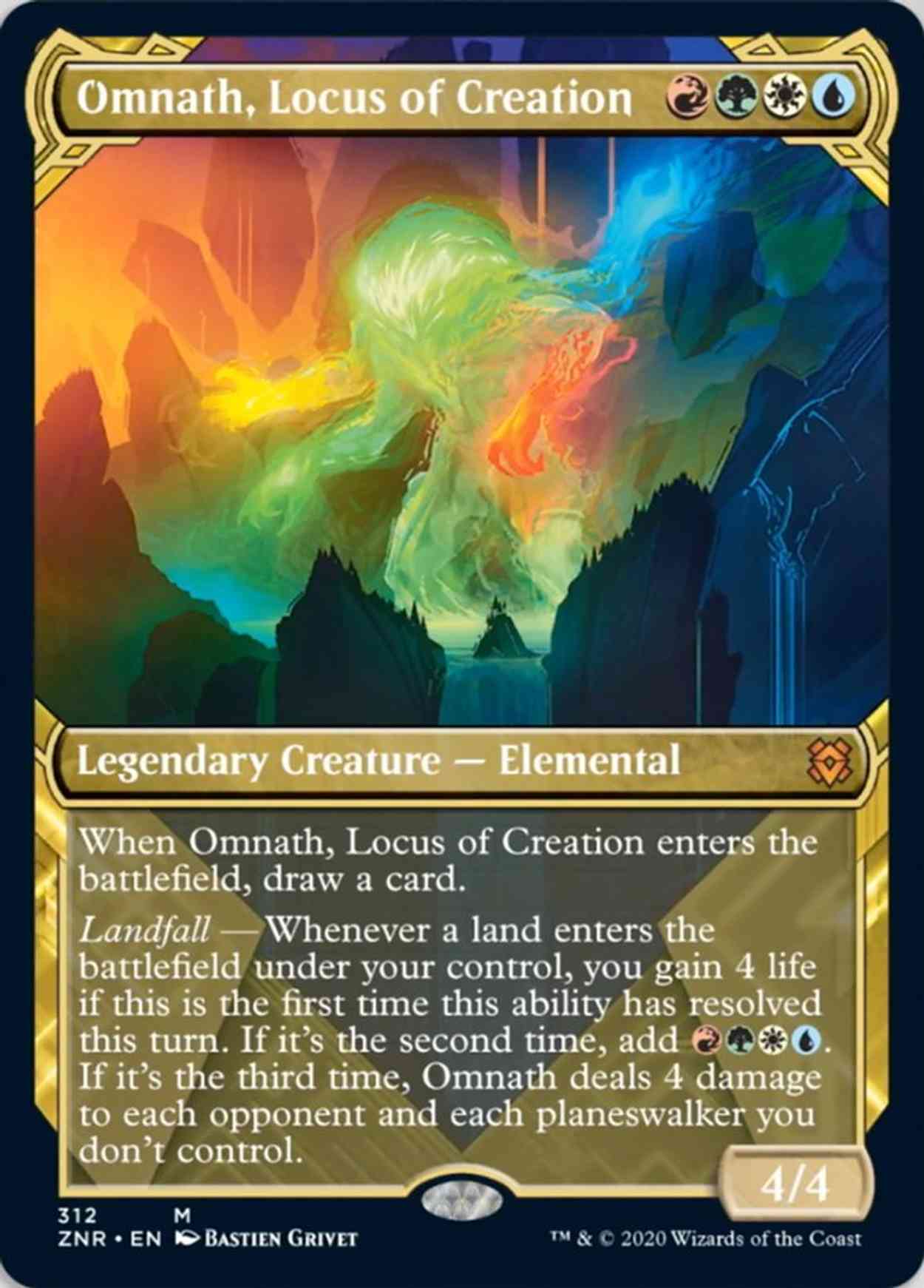 Omnath, Locus of Creation (Showcase) Price from mtg Zendikar Rising
