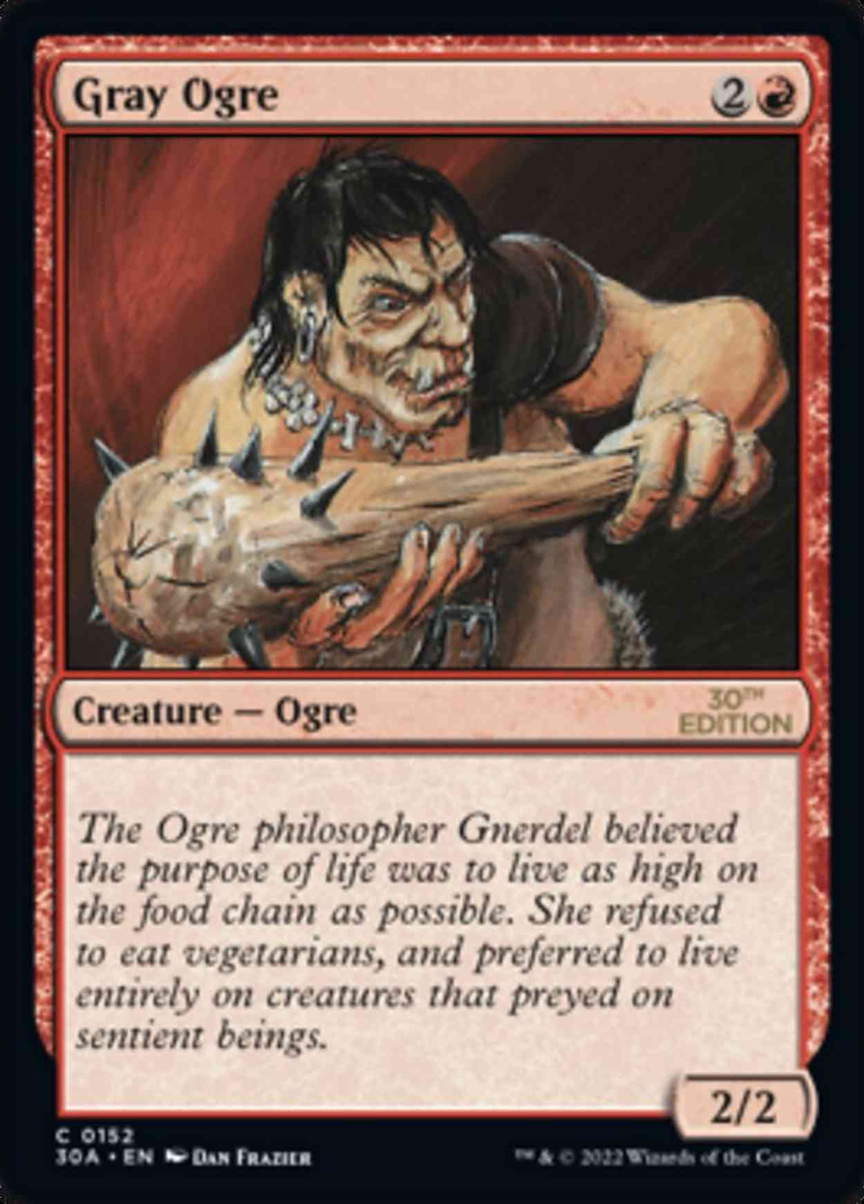 Gray Ogre Price from mtg 30th Anniversary Edition