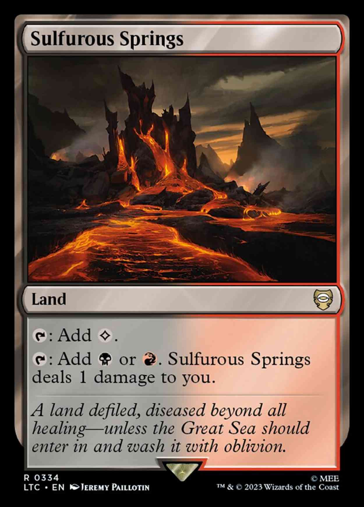 Sulfurous Springs Price from mtg Tales of Middle-earth Commander
