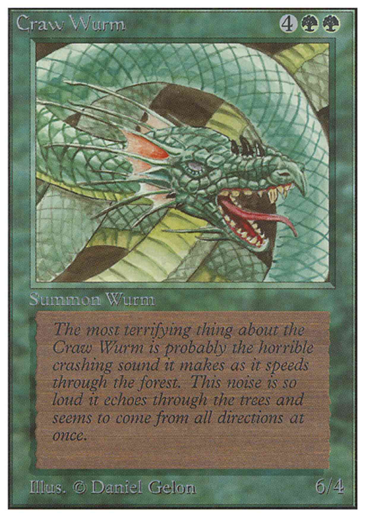 Craw Wurm Price from mtg Unlimited Edition