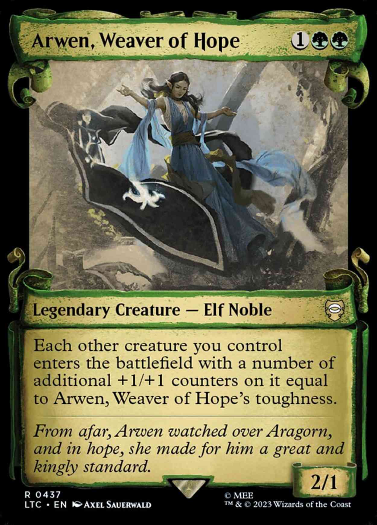 Arwen Weaver Of Hope Showcase Scrolls Price From Mtg Tales Of Middle Earth Commander