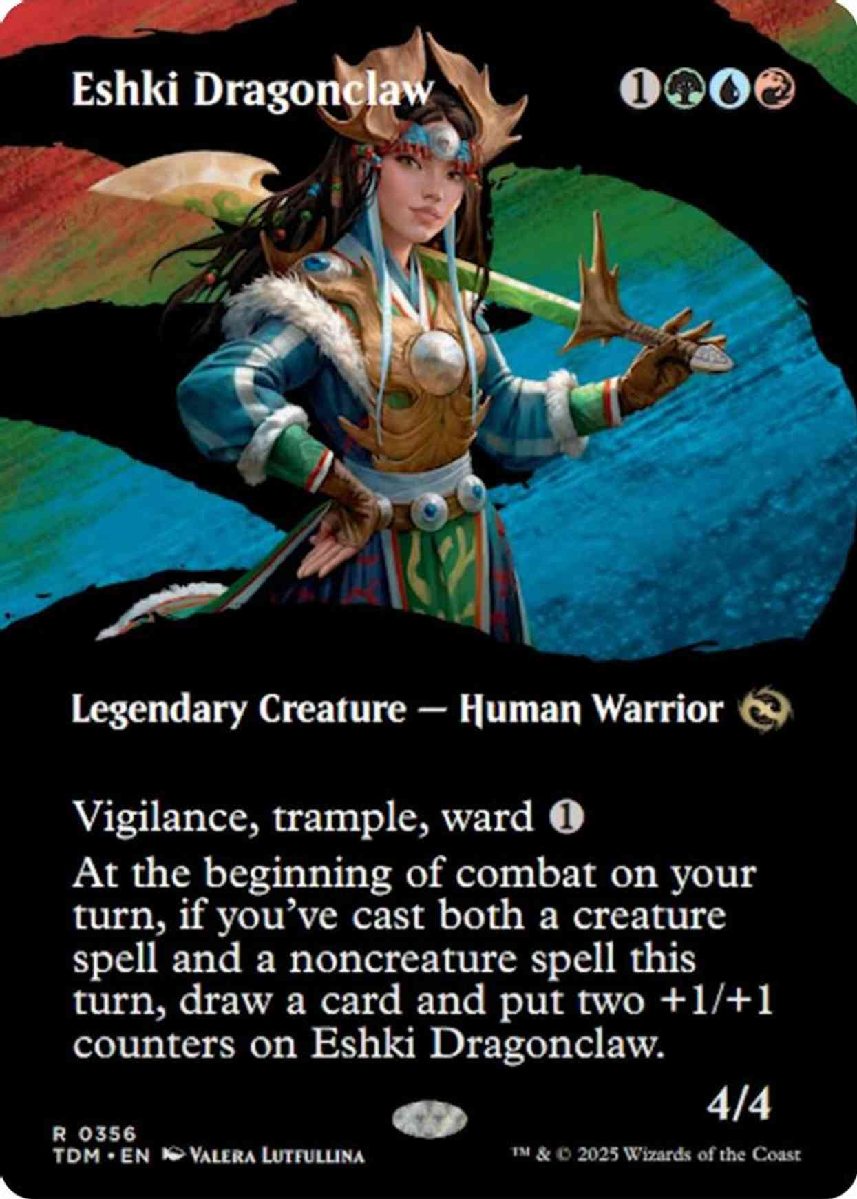 Eshki Dragonclaw (Borderless) Price from mtg Tarkir: Dragonstorm