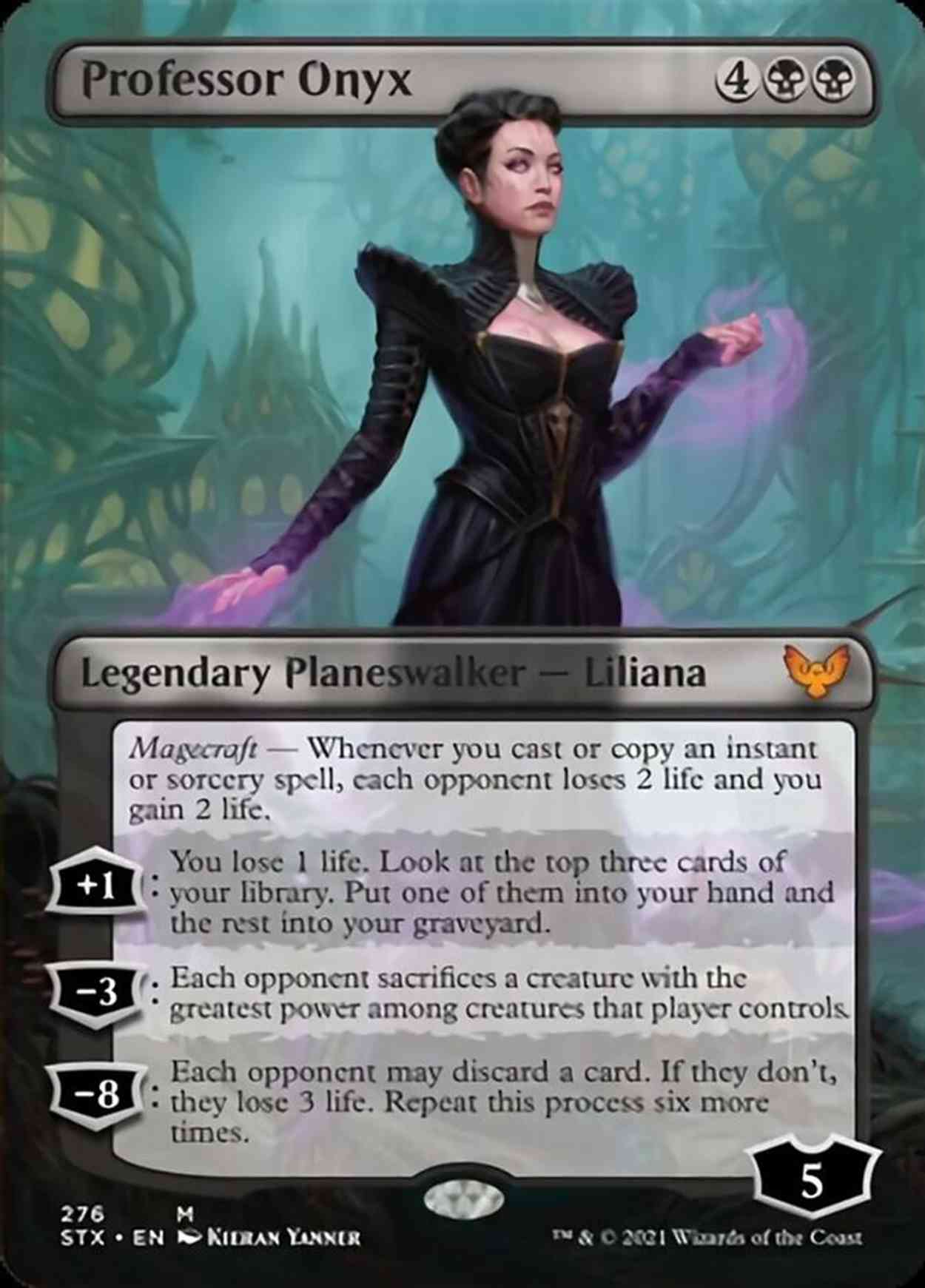 Professor Onyx (Borderless) Price from mtg Strixhaven: School of Mages Professor Onyx (Borderless) Price from mtg Strixhaven: School of Mages