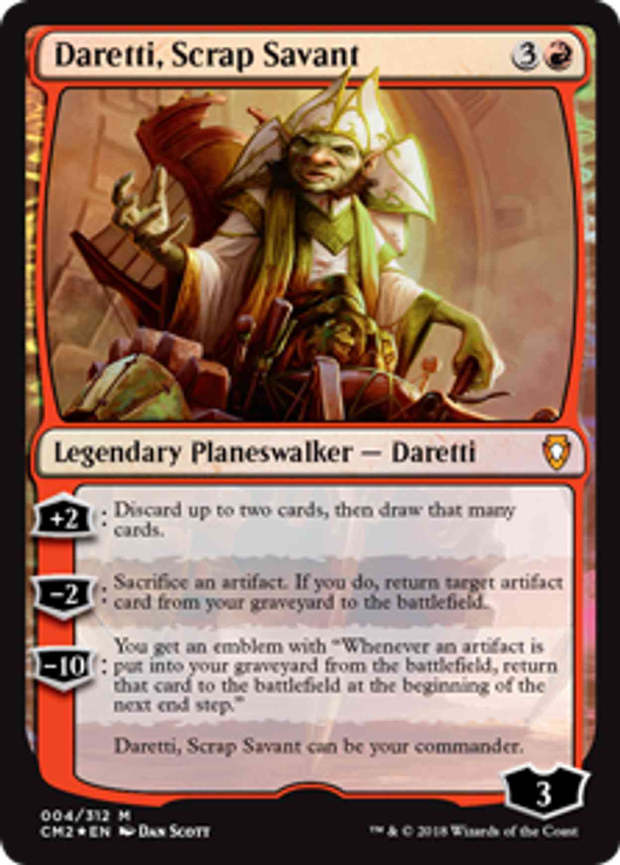Daretti, Scrap Savant Price from mtg Commander Anthology Volume II