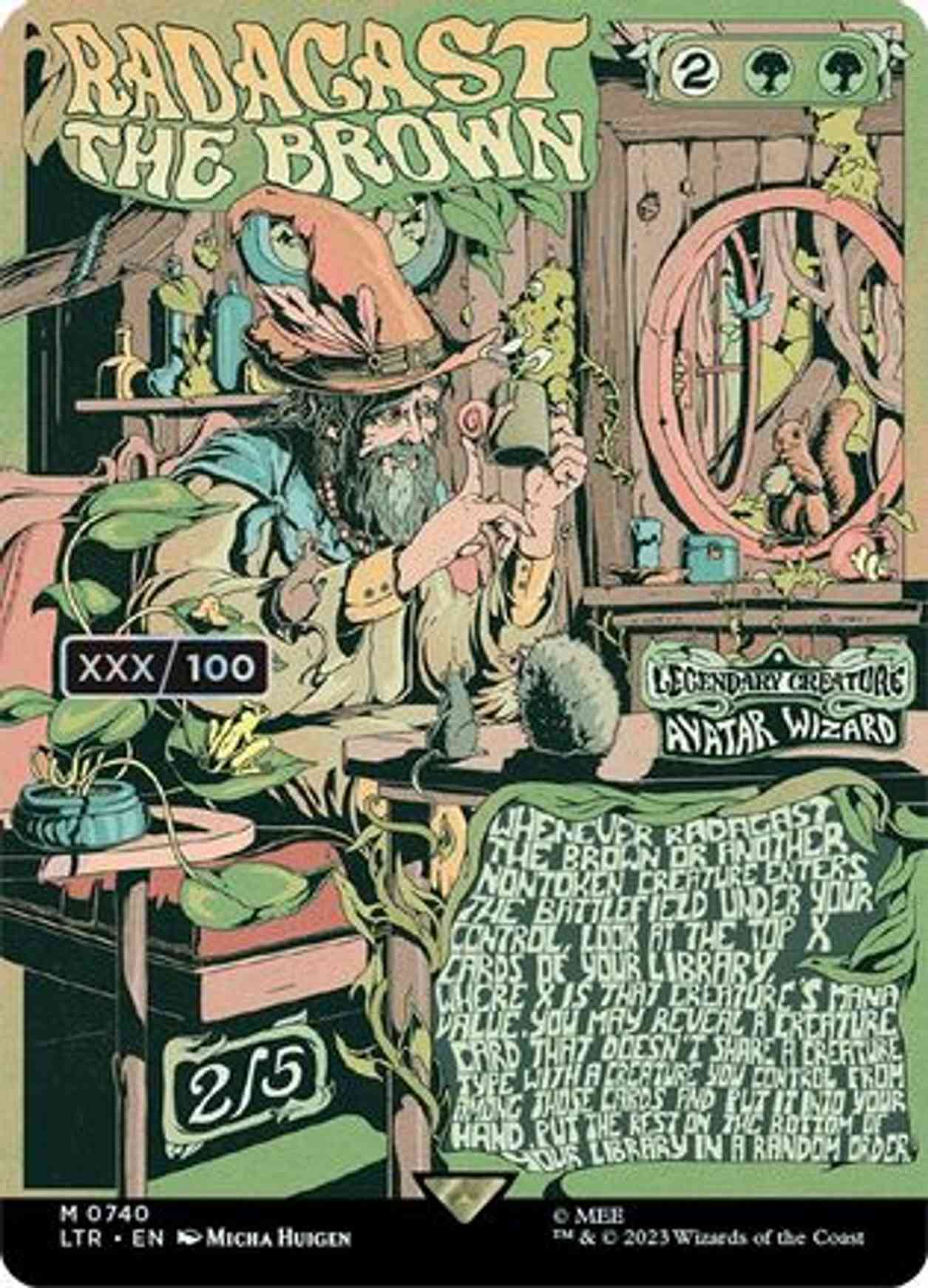 Radagast the Brown (Borderless Poster) (Serial Numbered) Price from mtg ...