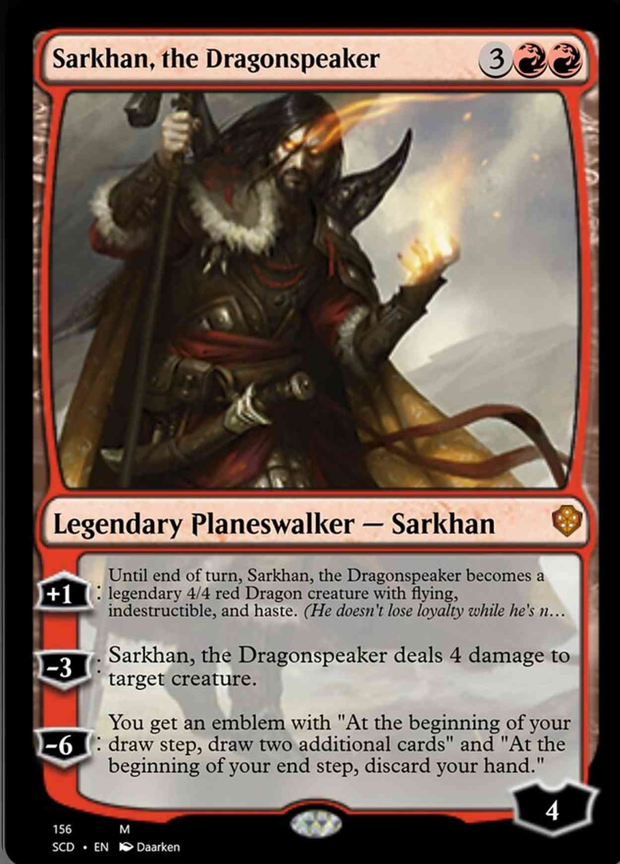 Sarkhan, the Dragonspeaker Price from mtg Starter Commander Decks