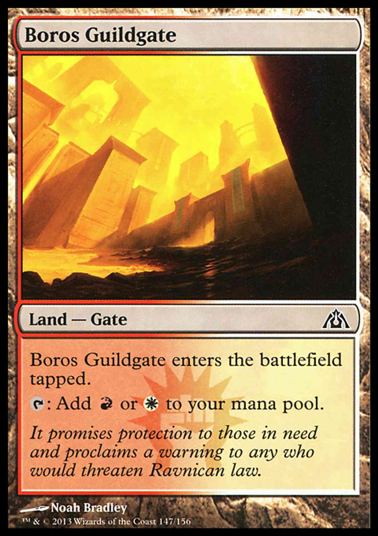 Boros Guildgate Price from mtg Dragon's Maze