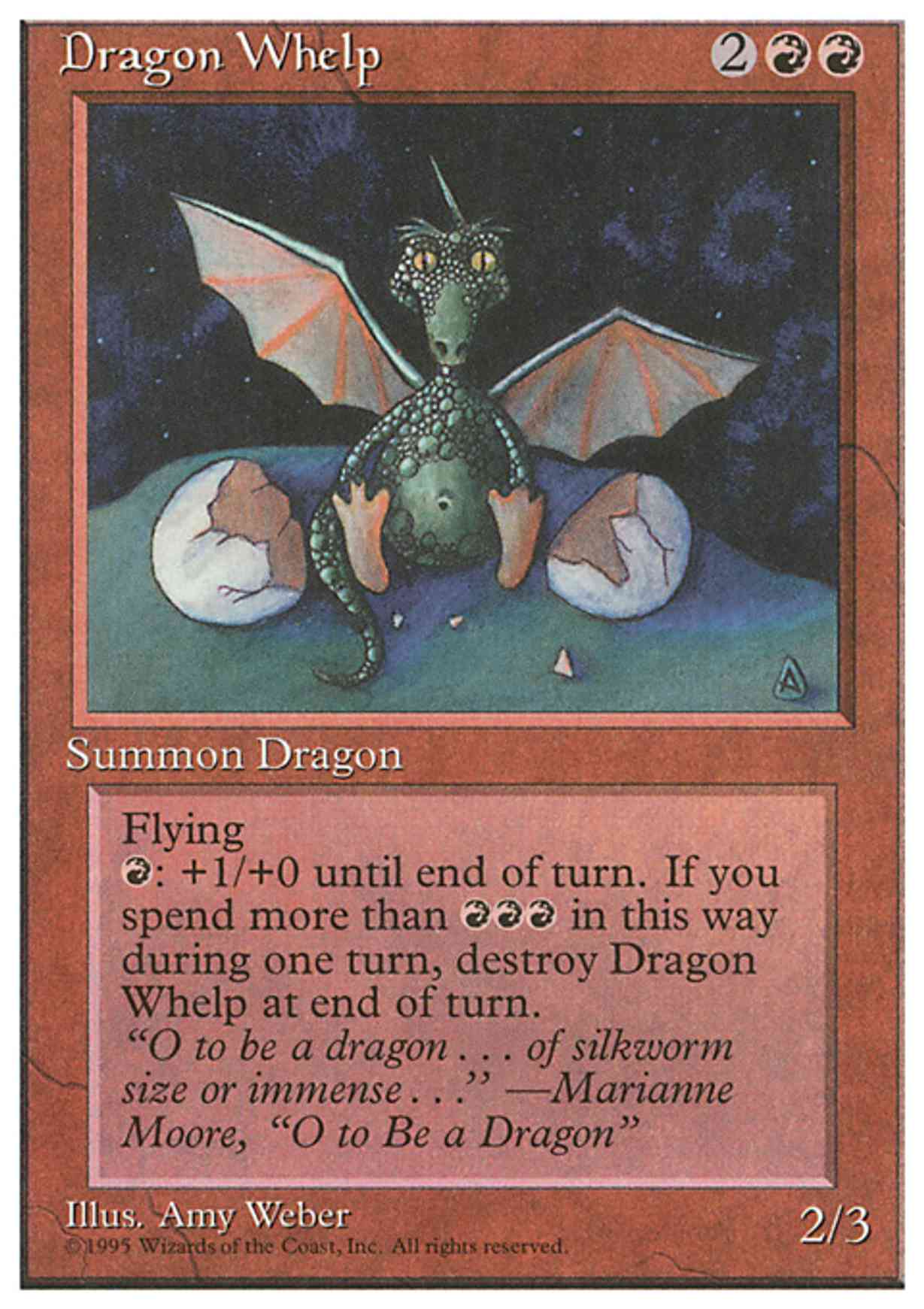 Dragon Whelp Price from mtg Fourth Edition