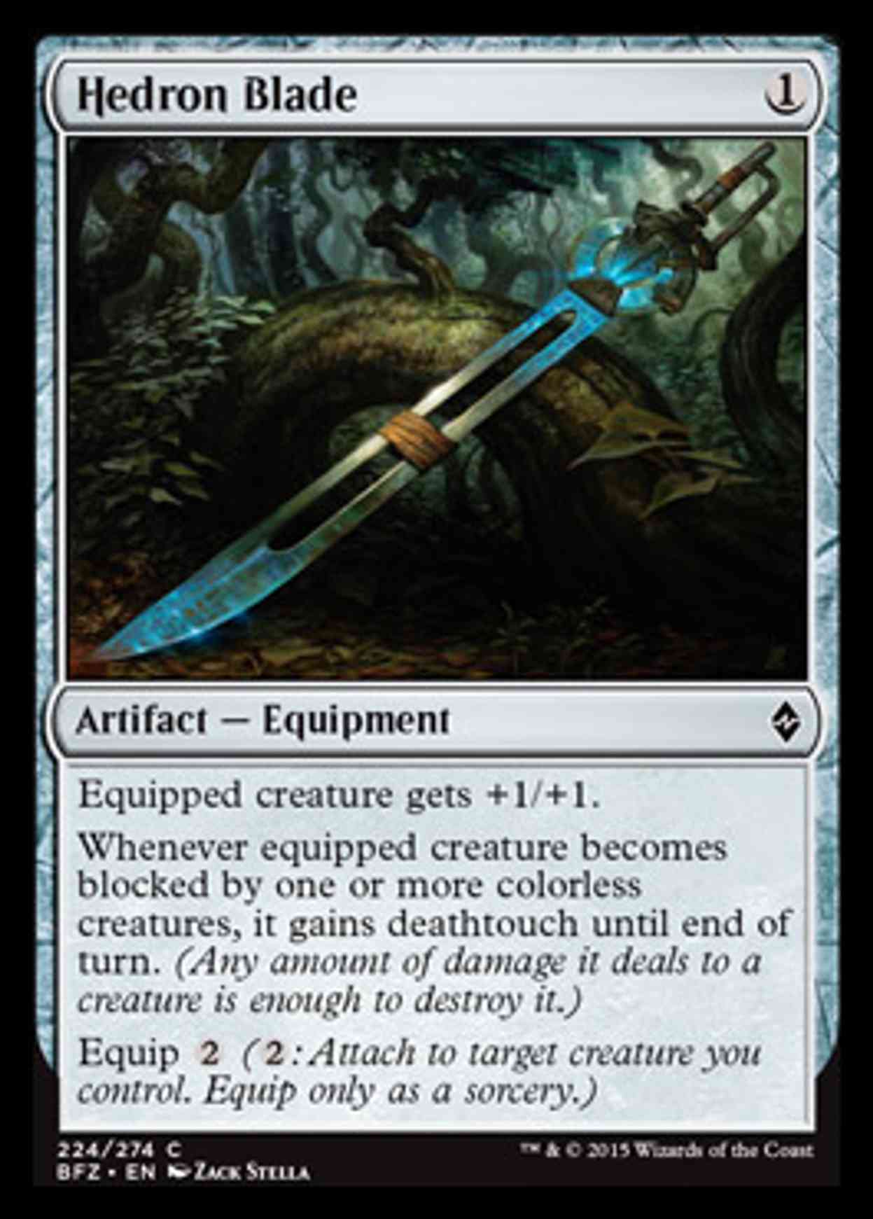 Hedron Blade Price from mtg Battle for Zendikar