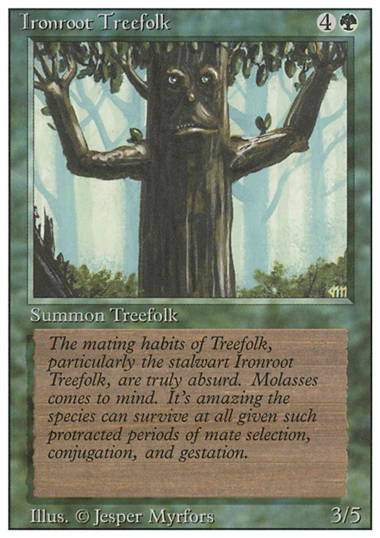 Ironroot Treefolk Price from mtg Revised Edition