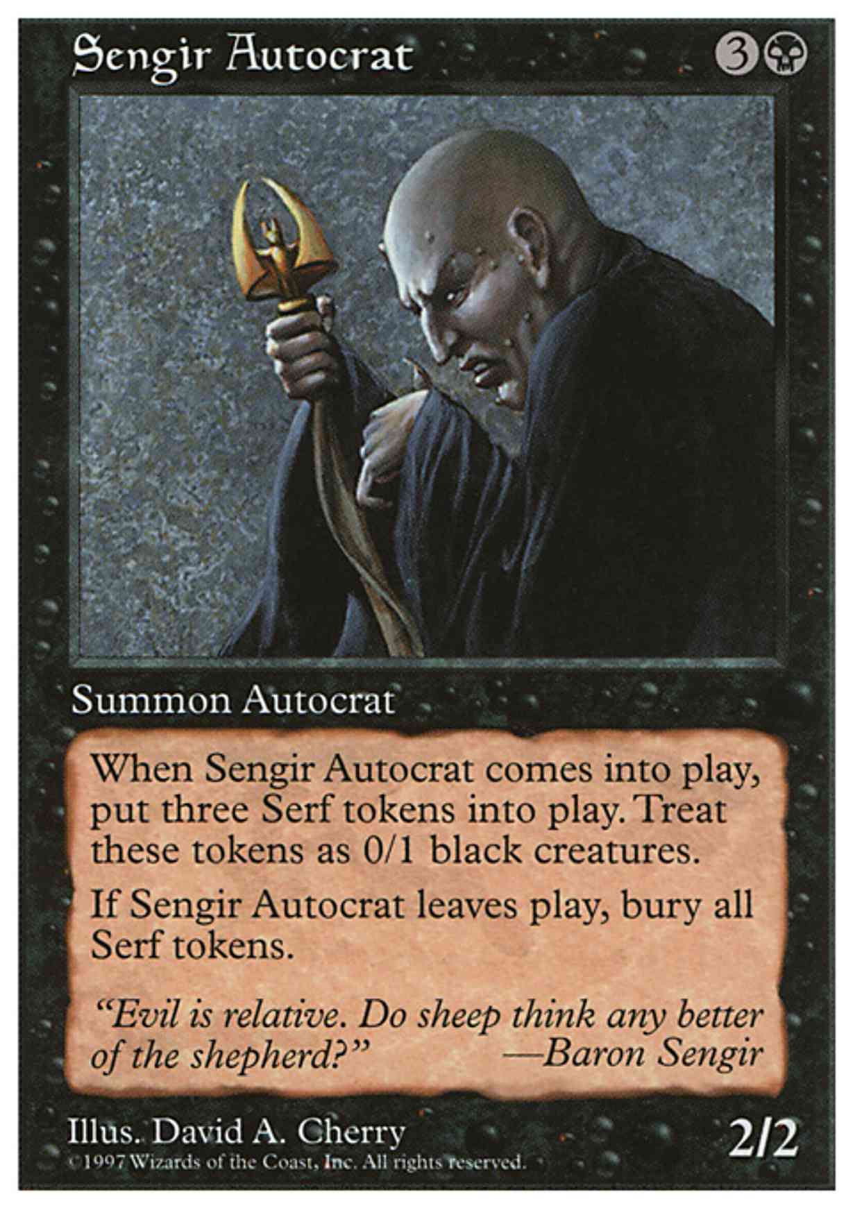 Sengir Autocrat Price from mtg Fifth Edition