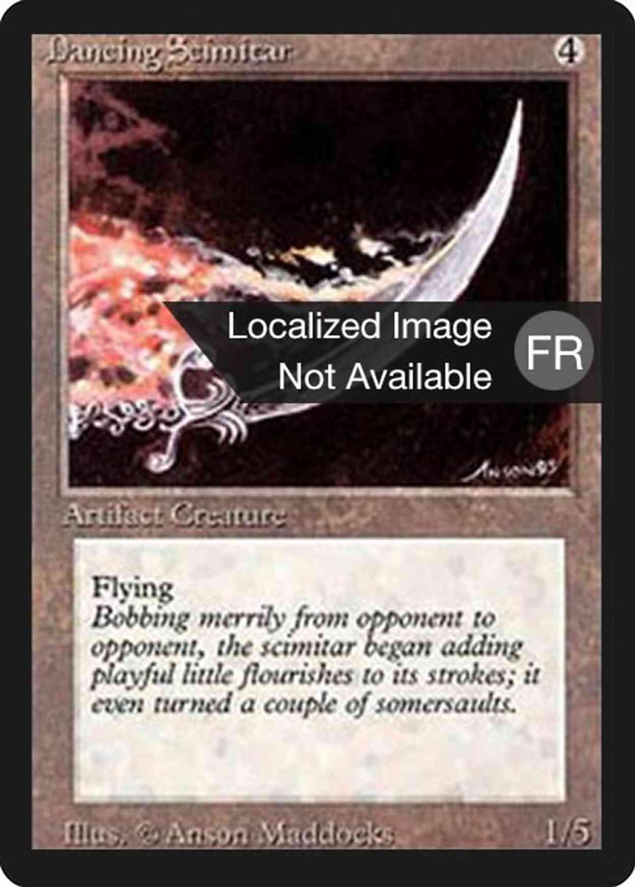 Dancing Scimitar Price from mtg Revised Edition (Foreign Black Border)