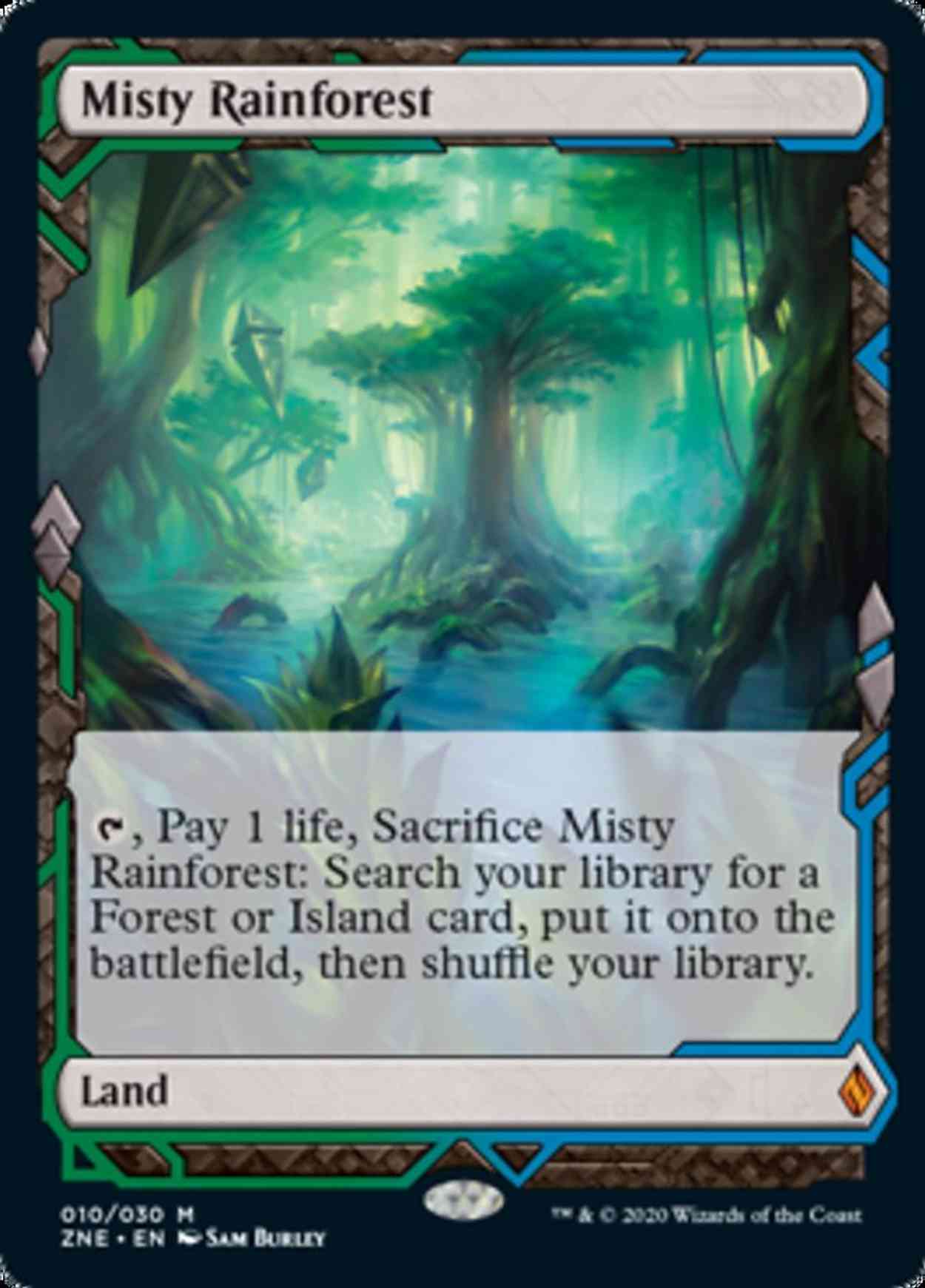 Misty Rainforest Price from mtg Zendikar Rising Expeditions