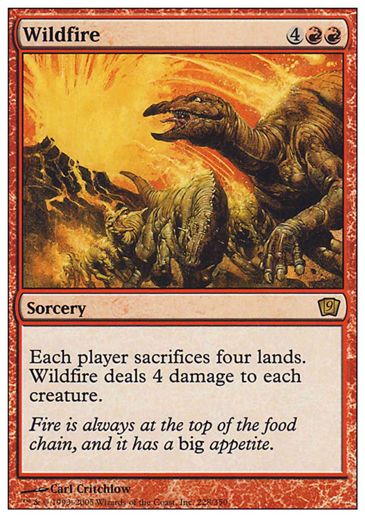 Wildfire Price from mtg Ninth Edition