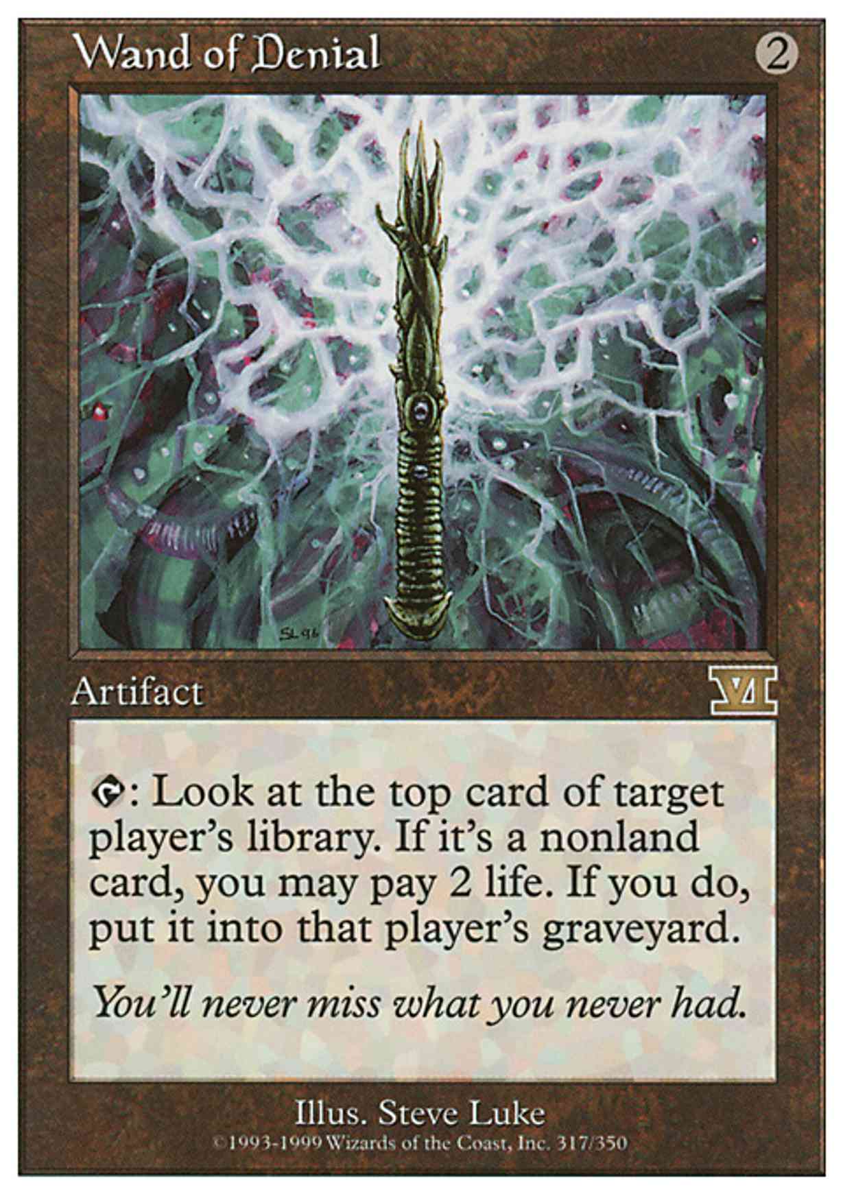 Wand of Denial Price from mtg Classic Sixth Edition