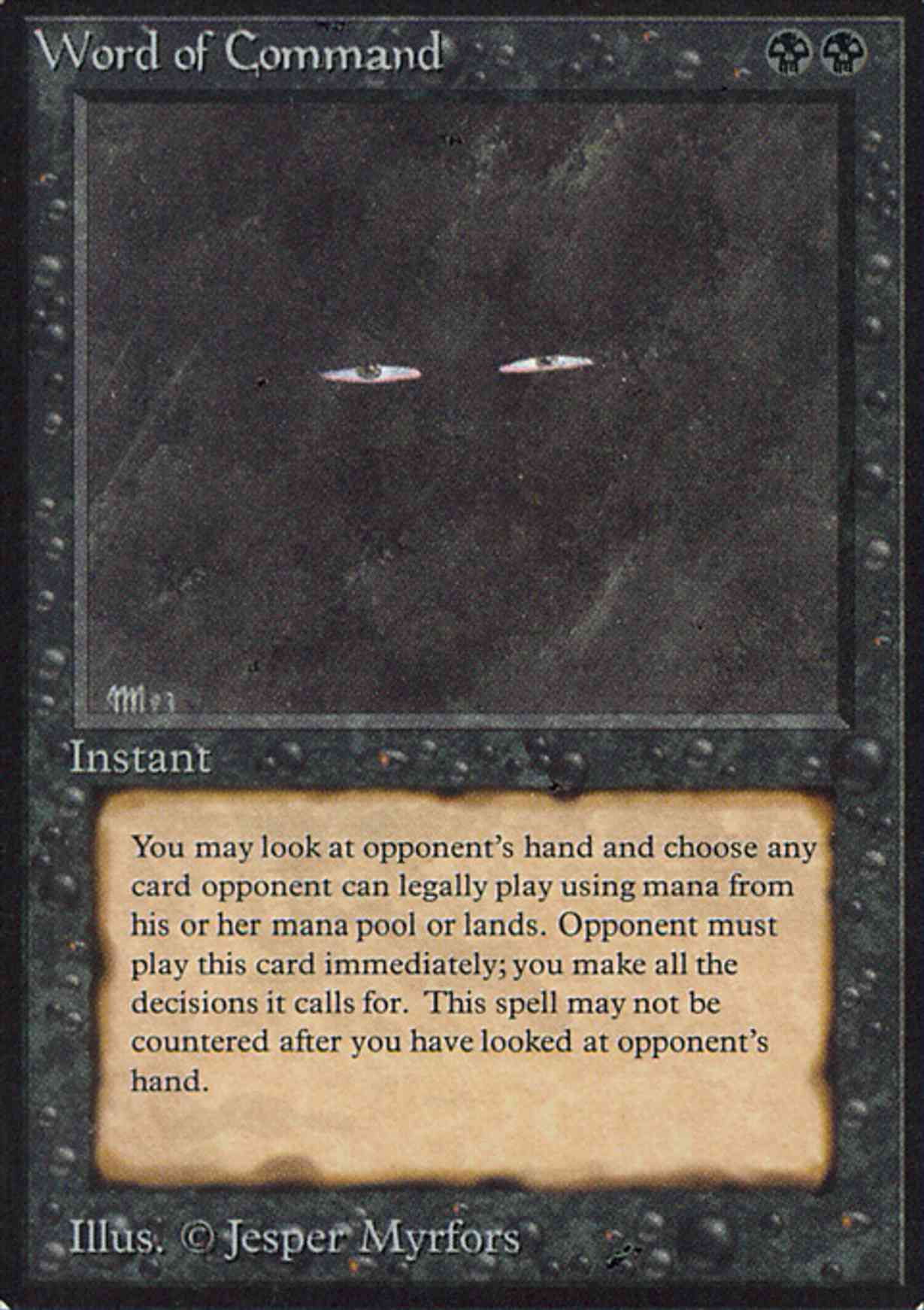Word of Command Price from mtg Limited Edition Alpha