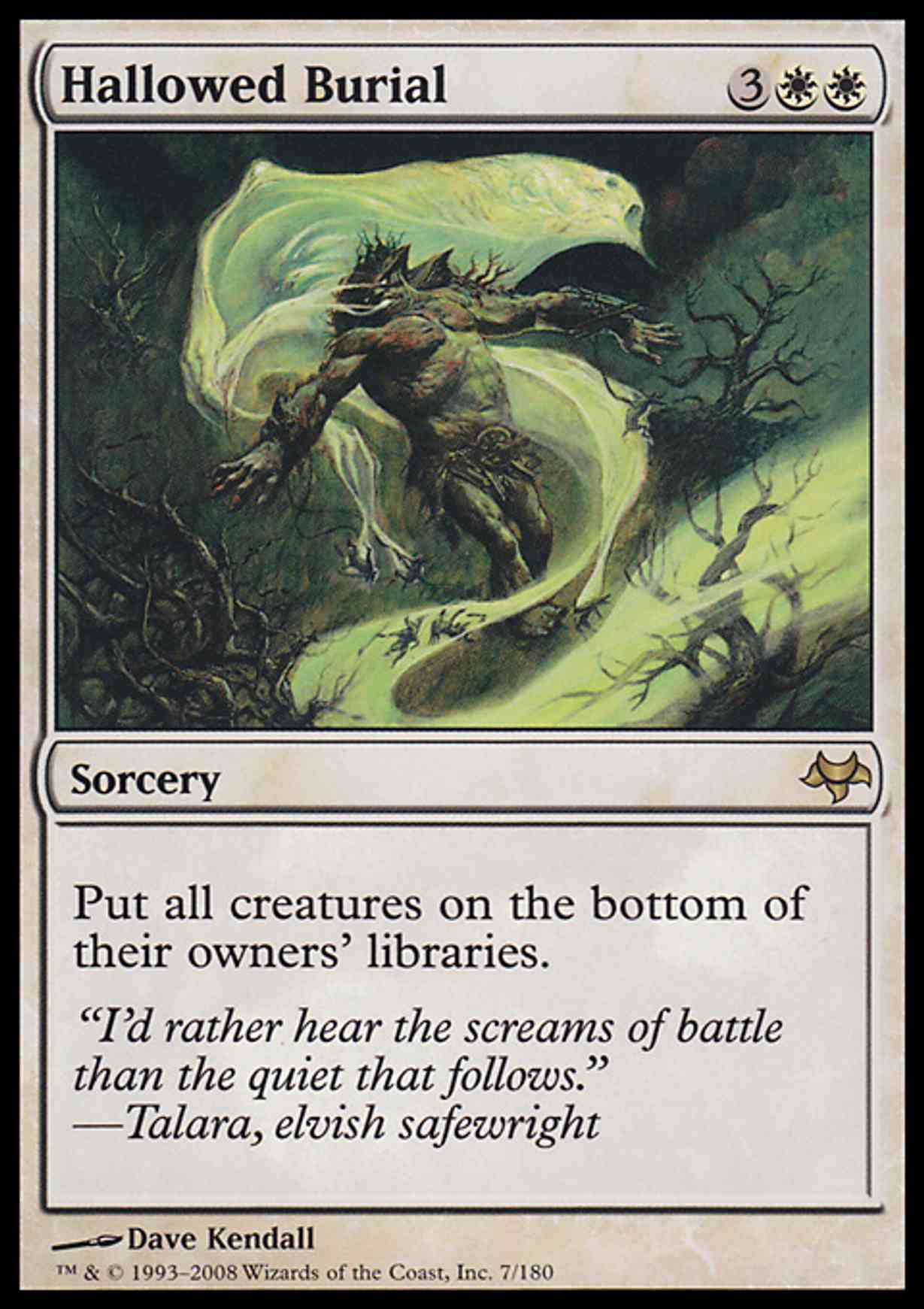 Hallowed Burial Price from mtg Eventide