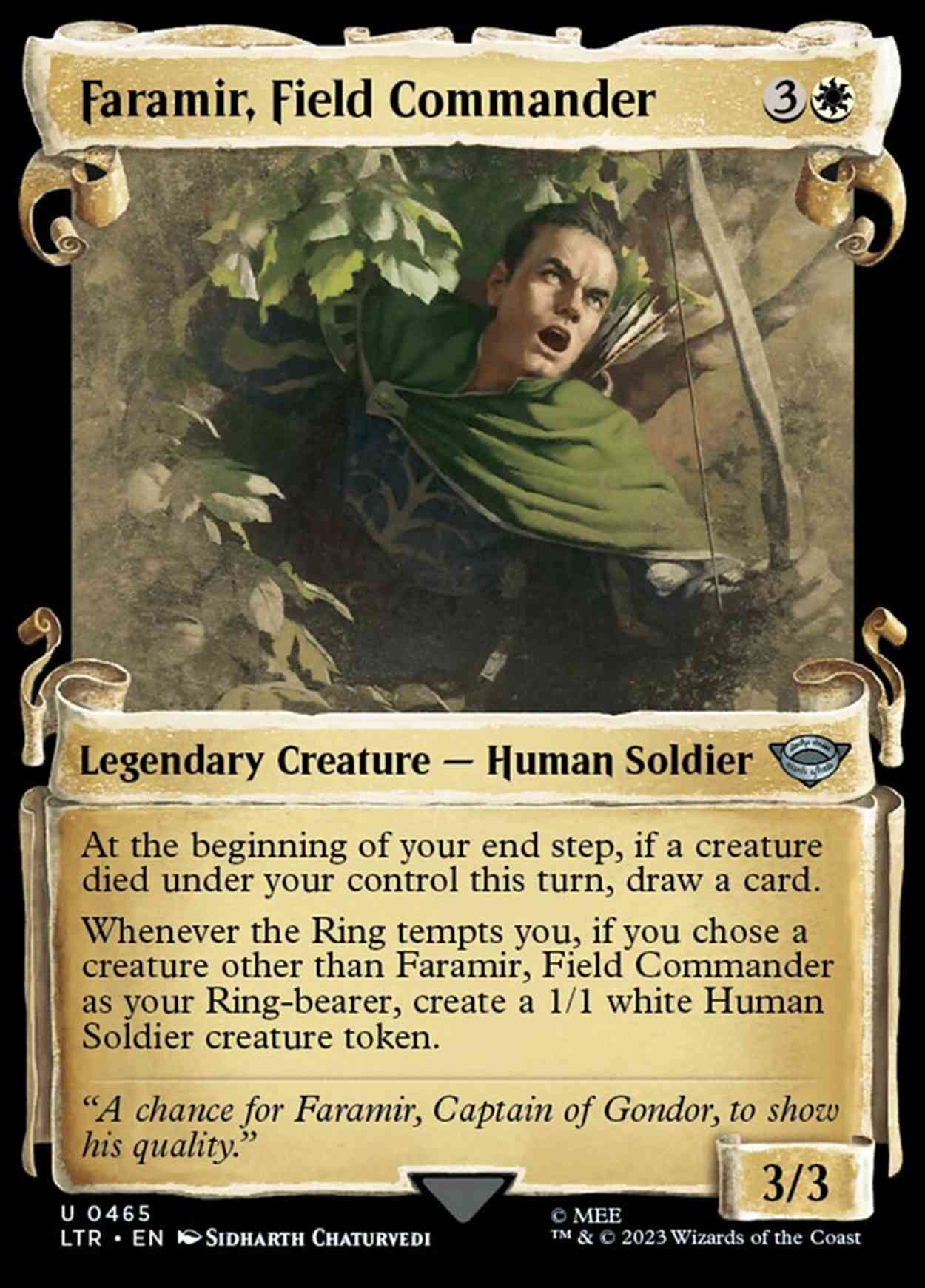Faramir, Field Commander (Showcase Scrolls) Price from mtg The Lord of the Rings: Tales of ...