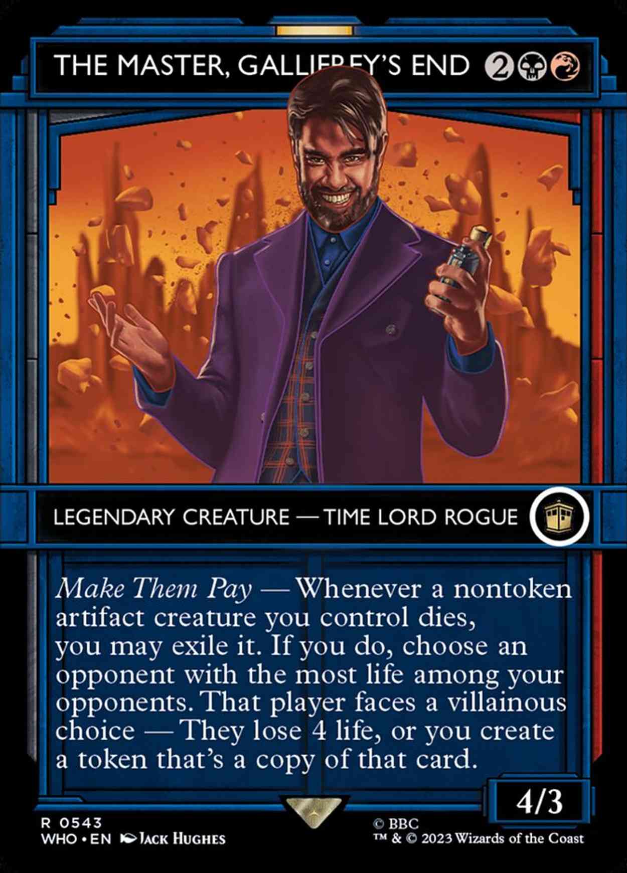 The Master, Gallifrey's End (Showcase) Price from mtg Doctor Who