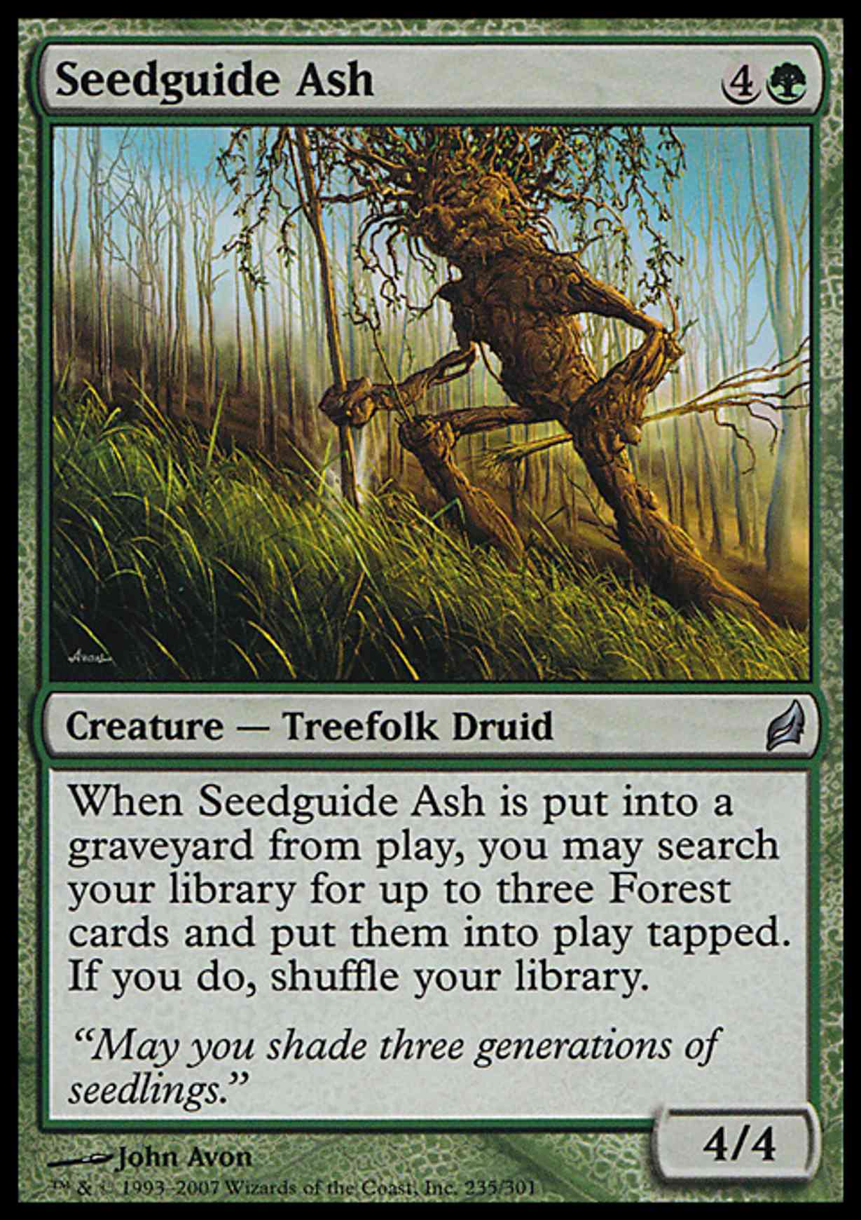 Seedguide Ash Price from mtg Lorwyn