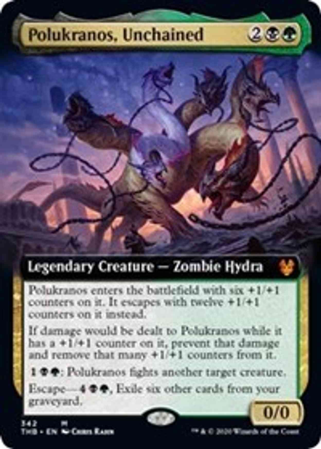 Polukranos, Unchained (Extended Art) Price from mtg Theros Beyond Death