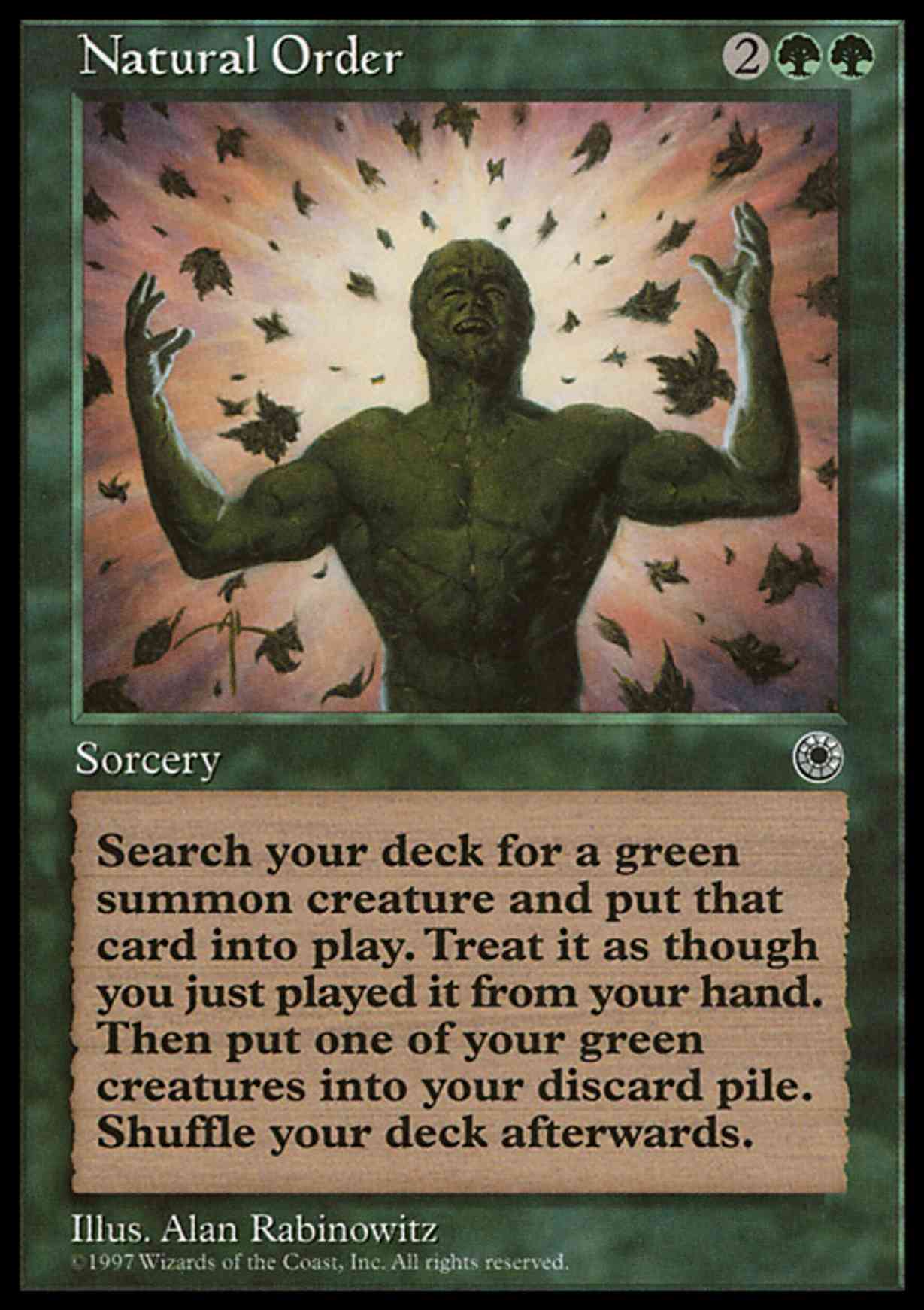 Natural Order Price from mtg Portal