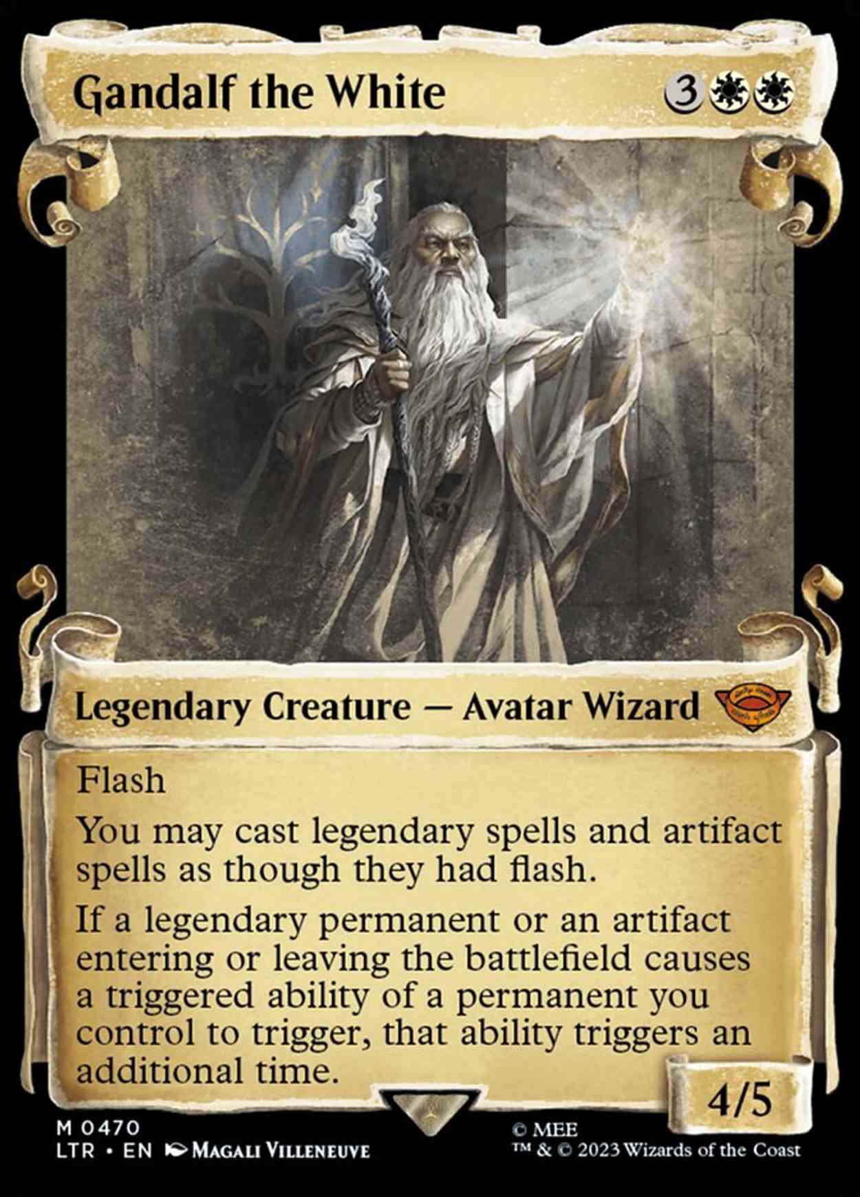 Gandalf the White (Showcase Scrolls) Price from mtg The Lord of the ...
