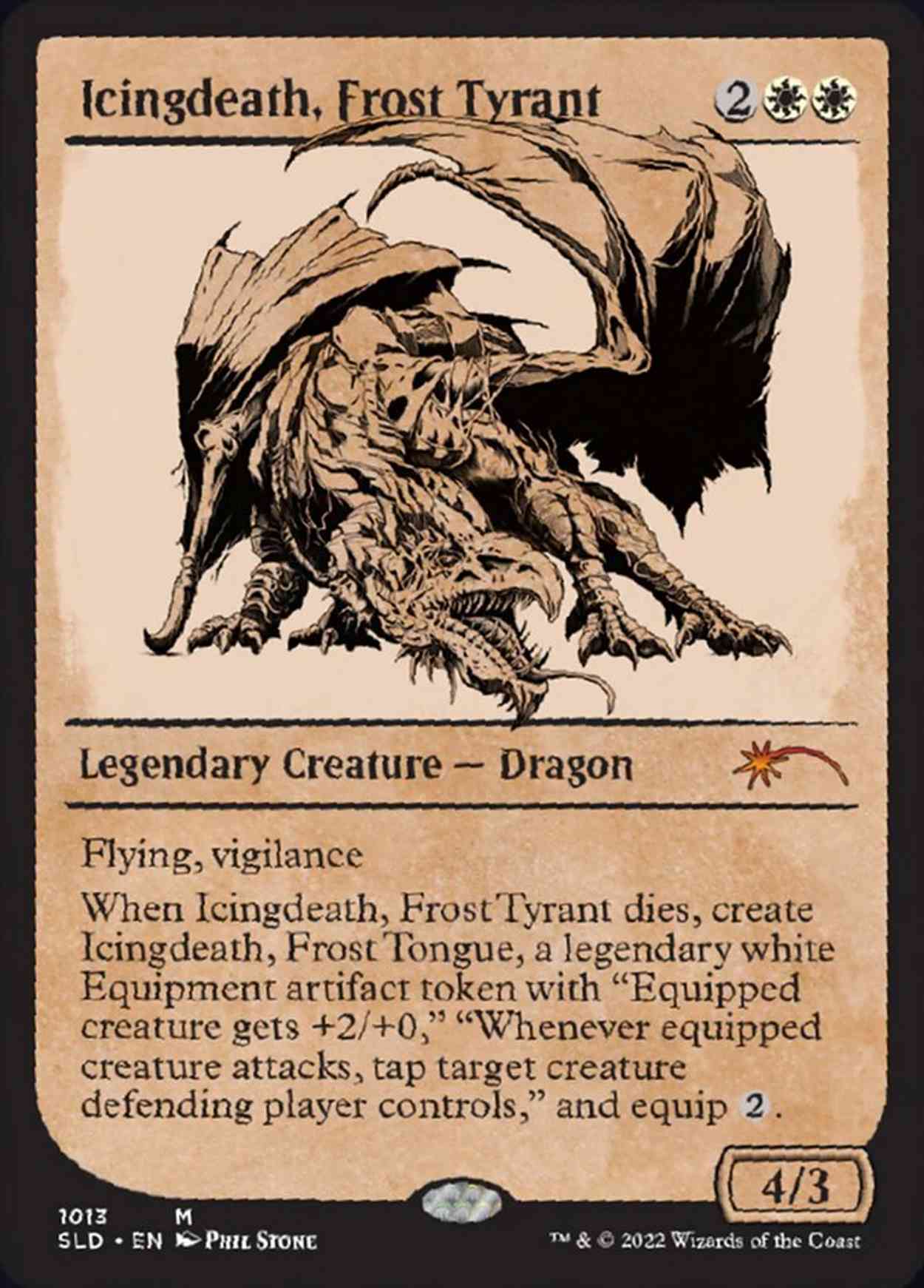 Icingdeath, Frost Tyrant (Showcase) Price from mtg Secret Lair Drop Series
