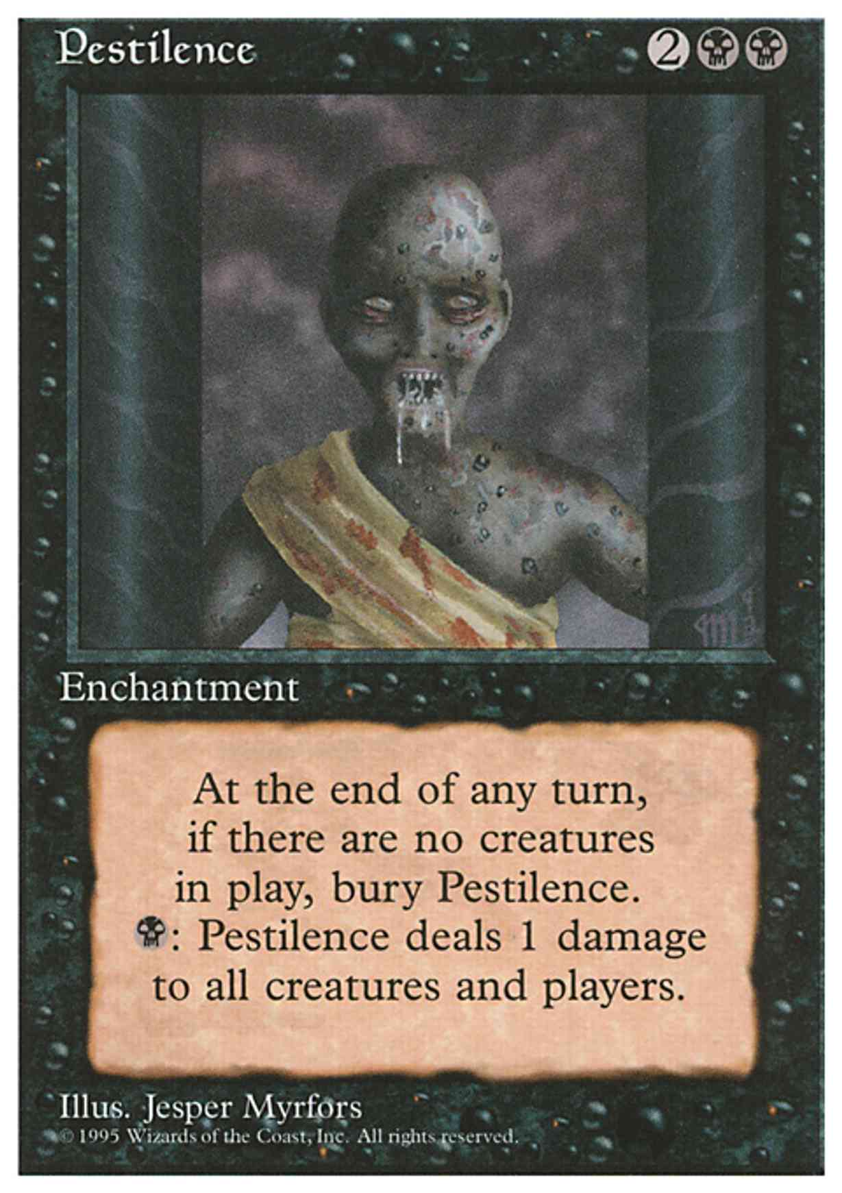 Pestilence Price from mtg Fourth Edition