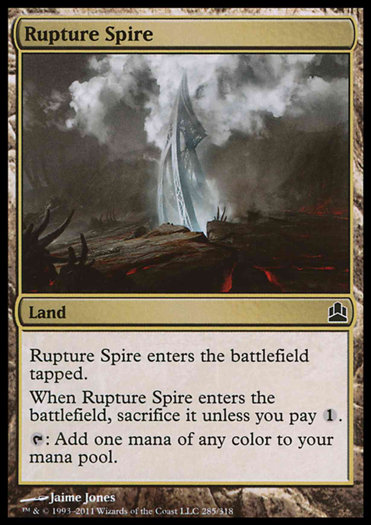 Rupture Spire Price from mtg Magic: The Gathering-Commander