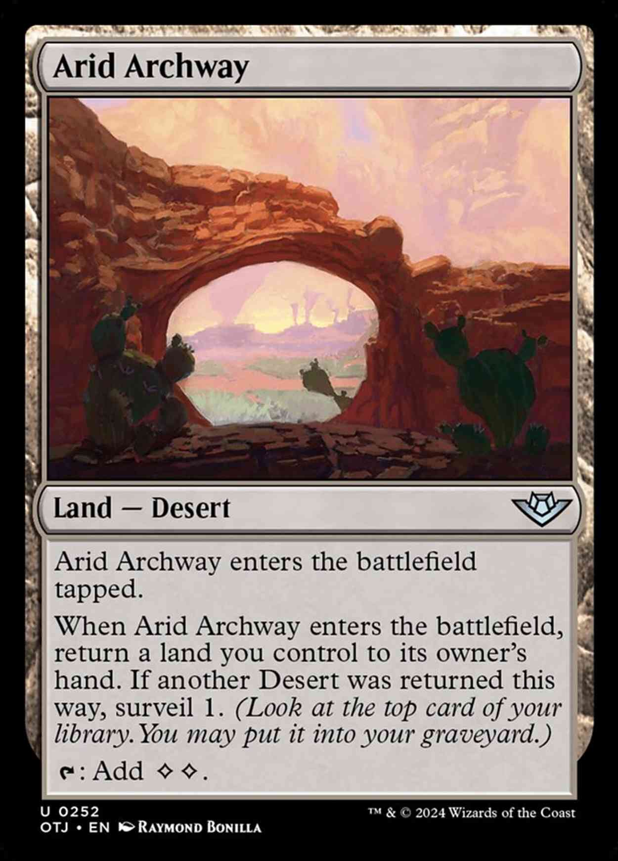 Arid Archway Price from mtg Outlaws of Thunder Junction