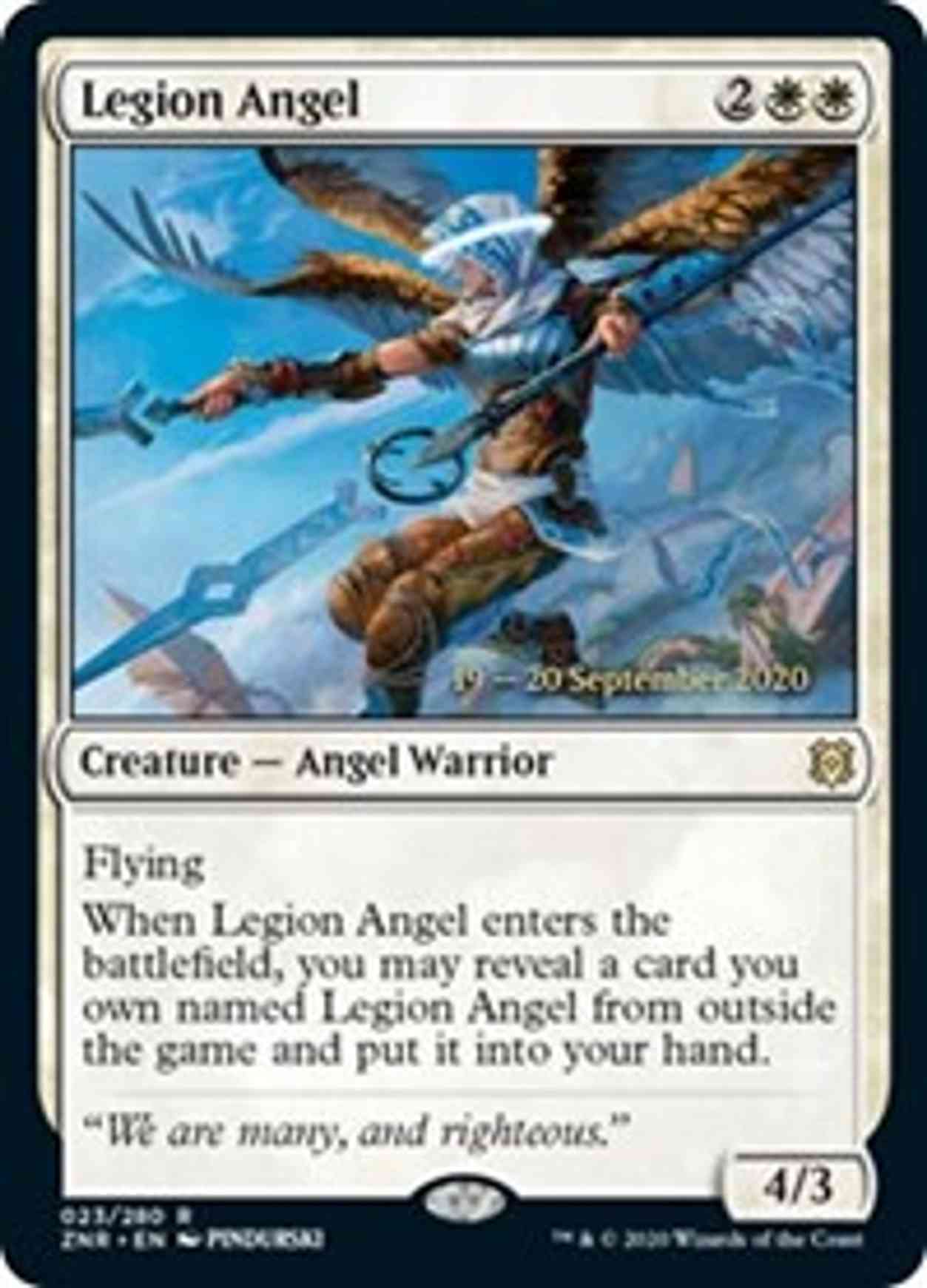 Legion Angel Price from mtg Prerelease Cards