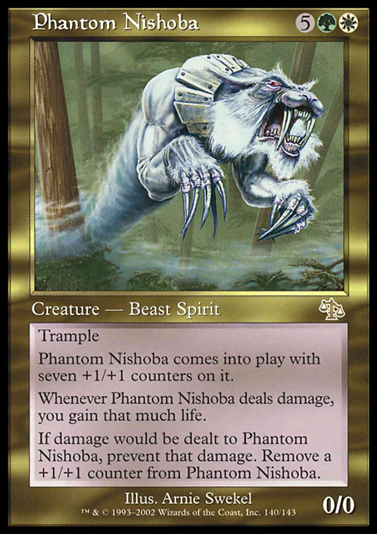 Phantom Nishoba Price from mtg Judgment