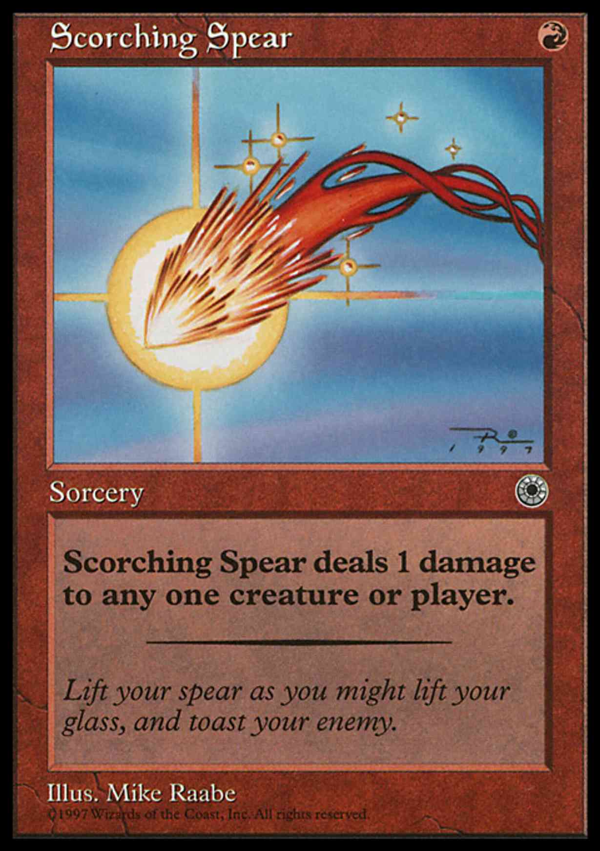 Scorching Spear Price from mtg Portal