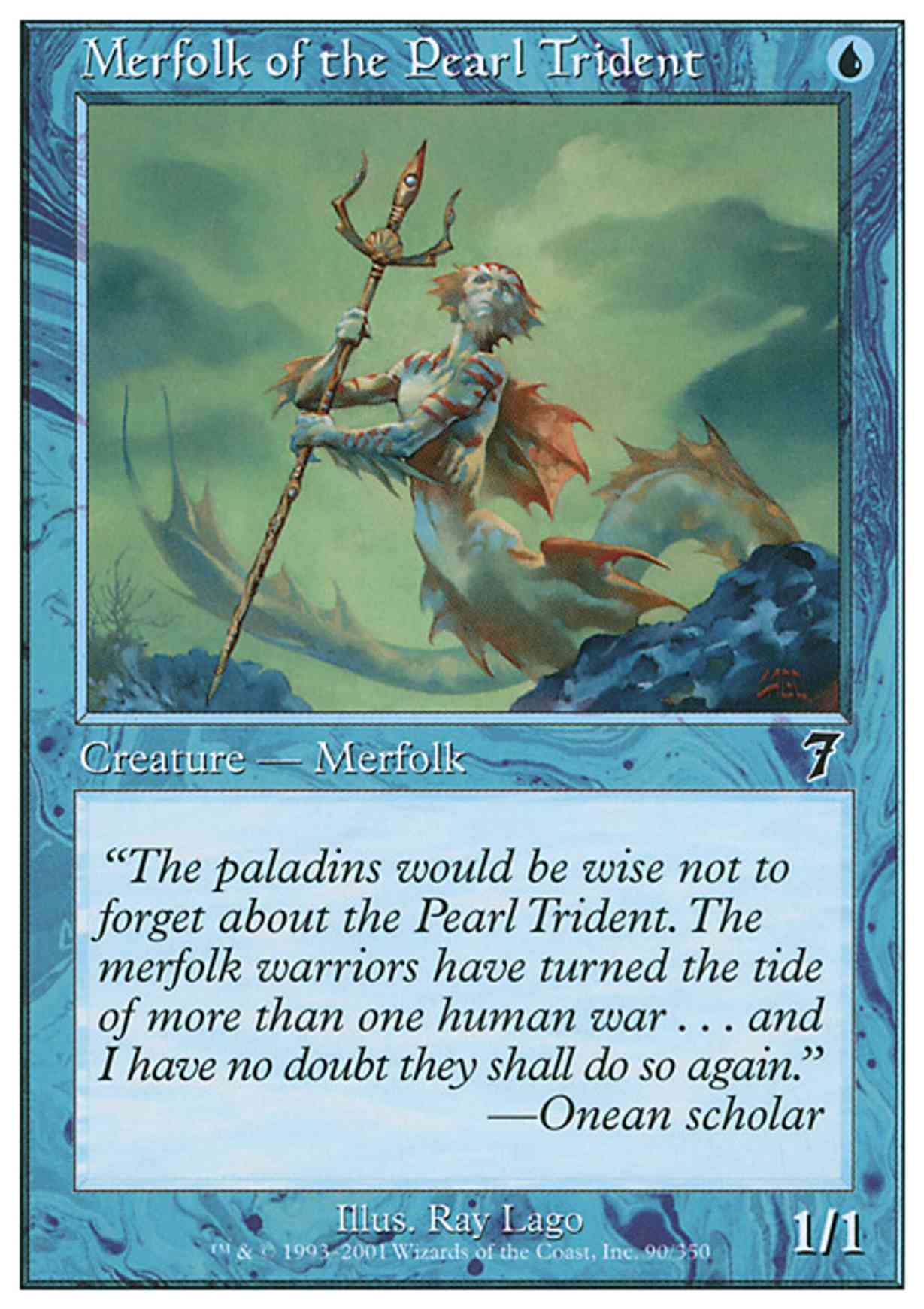 Merfolk of the Pearl Trident Price from mtg Seventh Edition