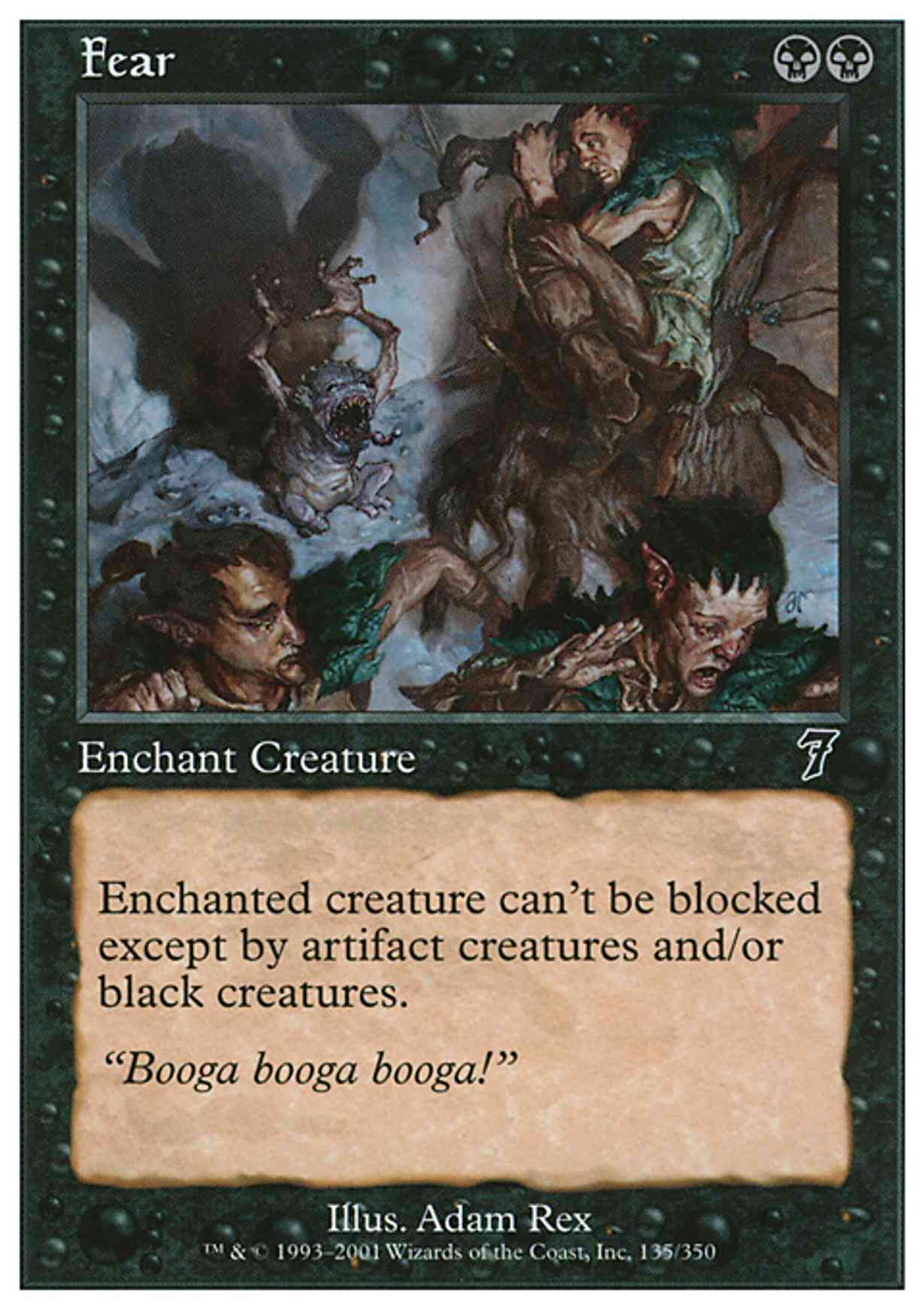 Fear Price from mtg Seventh Edition