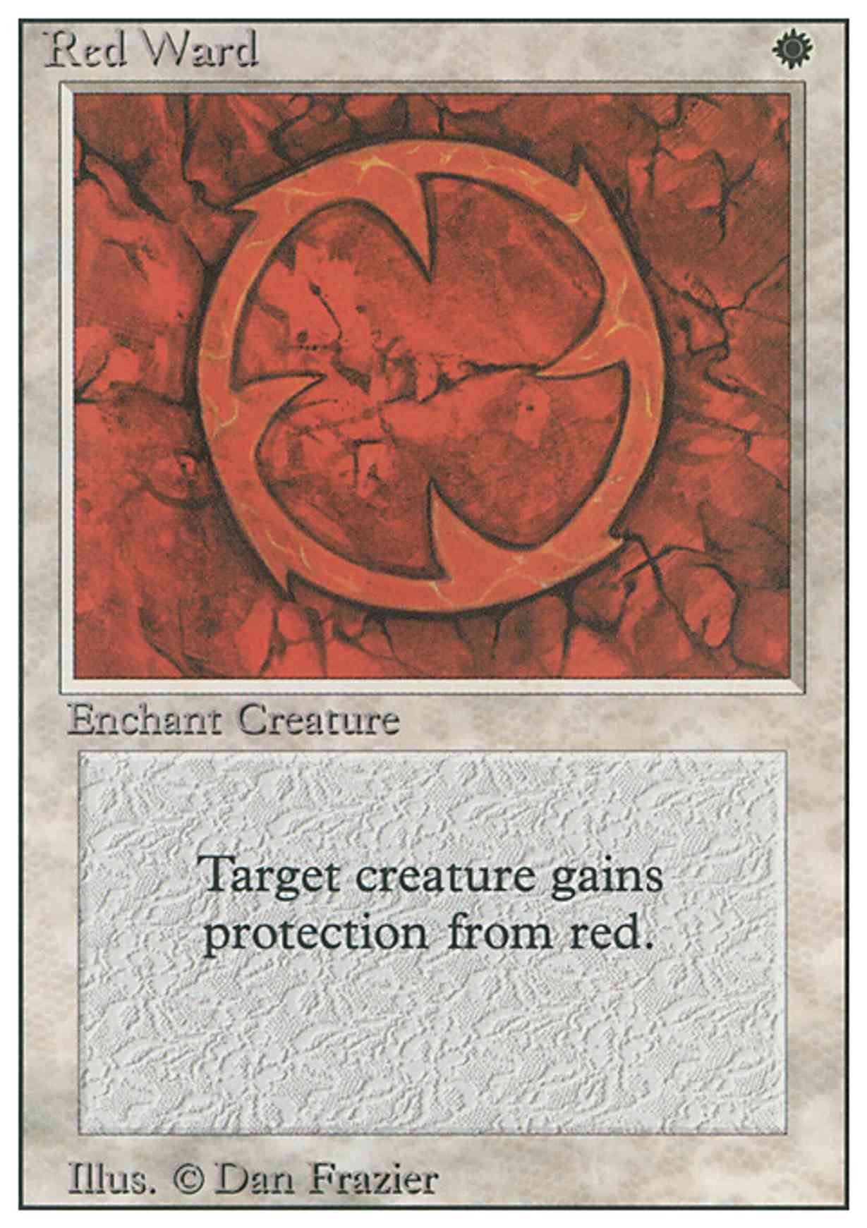 Red Ward Price from mtg Revised Edition