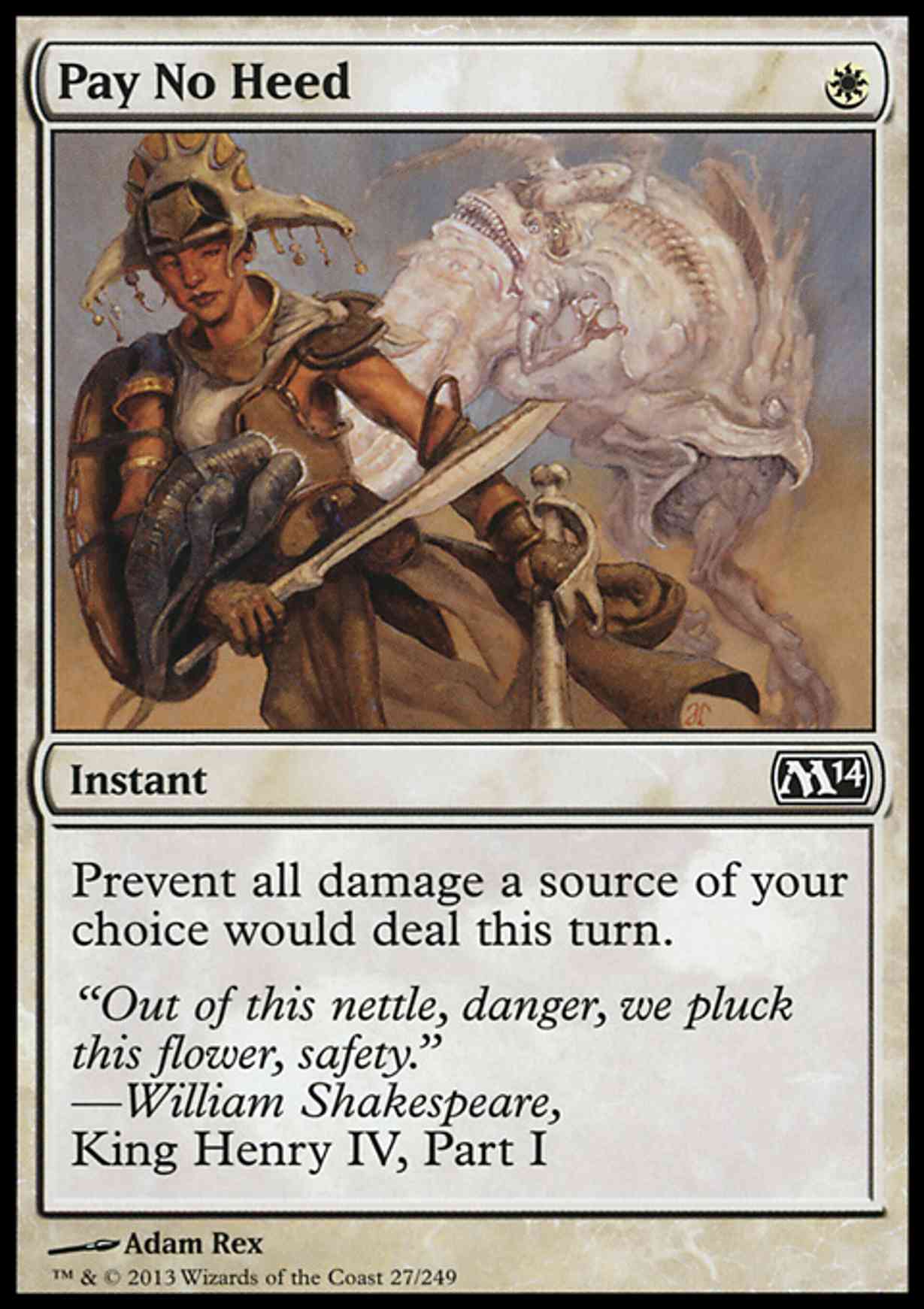 Pay No Heed Price from mtg Magic 2014 Core Set