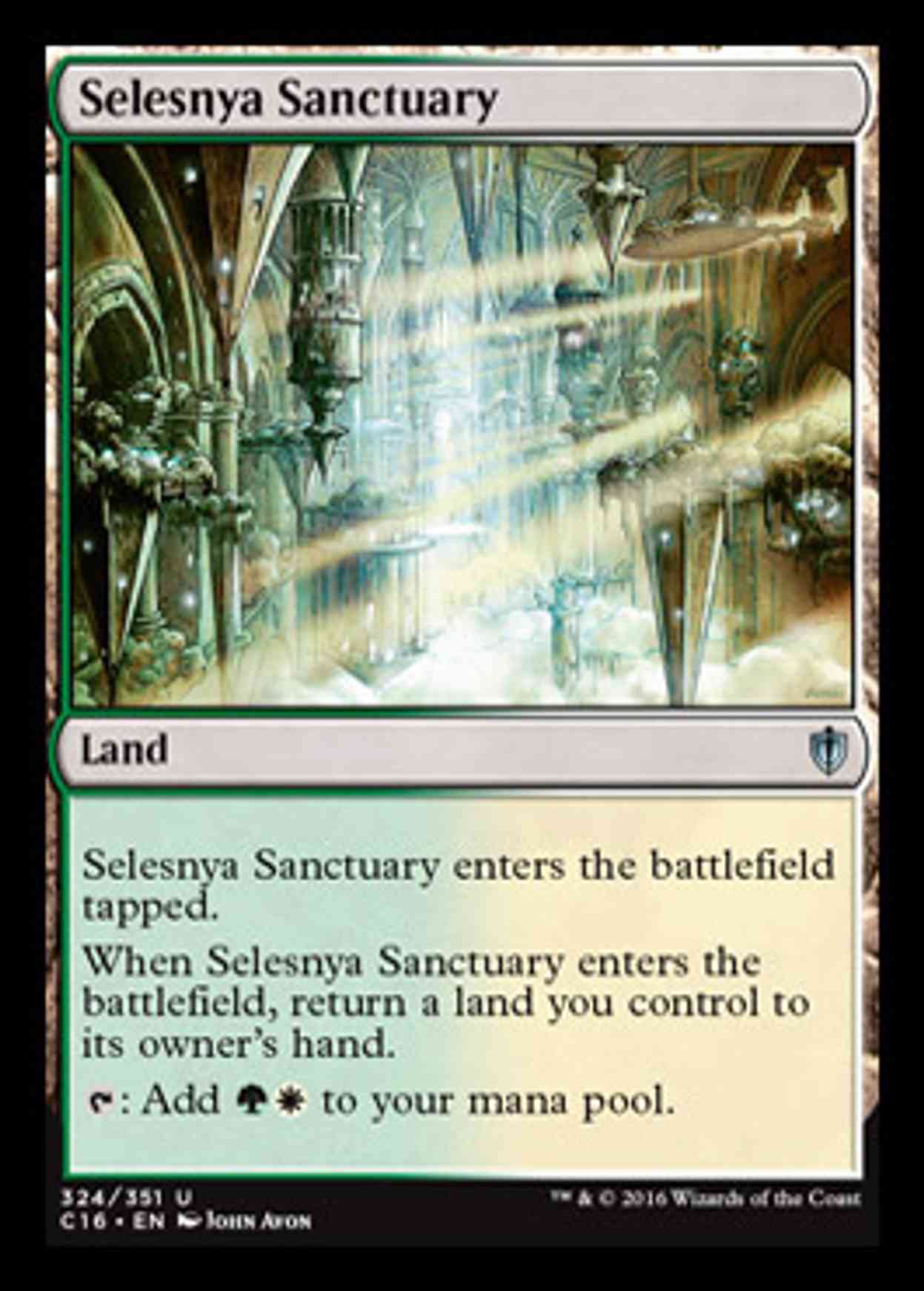 Selesnya Sanctuary Price from mtg Commander 2016