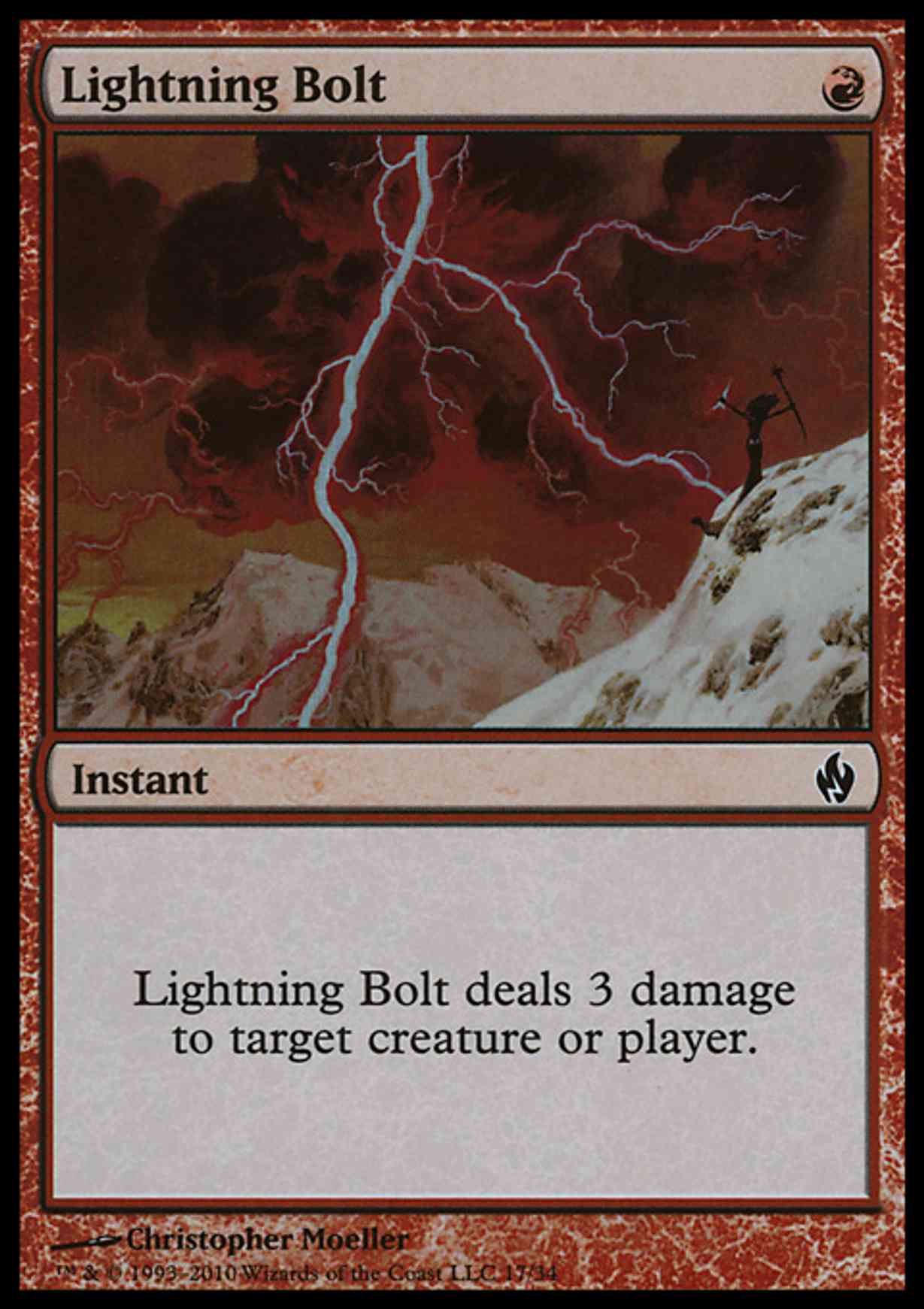 Lightning Bolt Price from mtg Premium Deck Series: Fire and Lightning