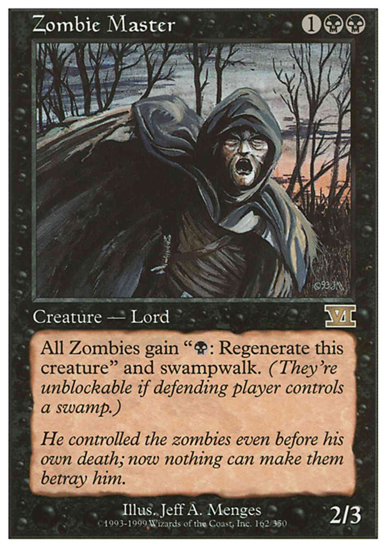 Zombie Master Price from mtg Classic Sixth Edition