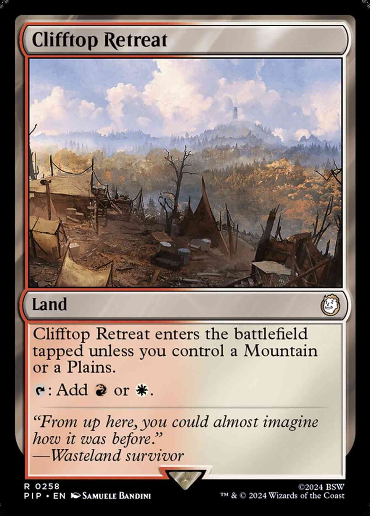 Clifftop Retreat Price from mtg Universes Beyond: Fallout