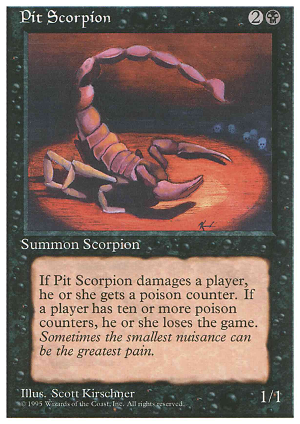 Pit Scorpion Price from mtg Fourth Edition